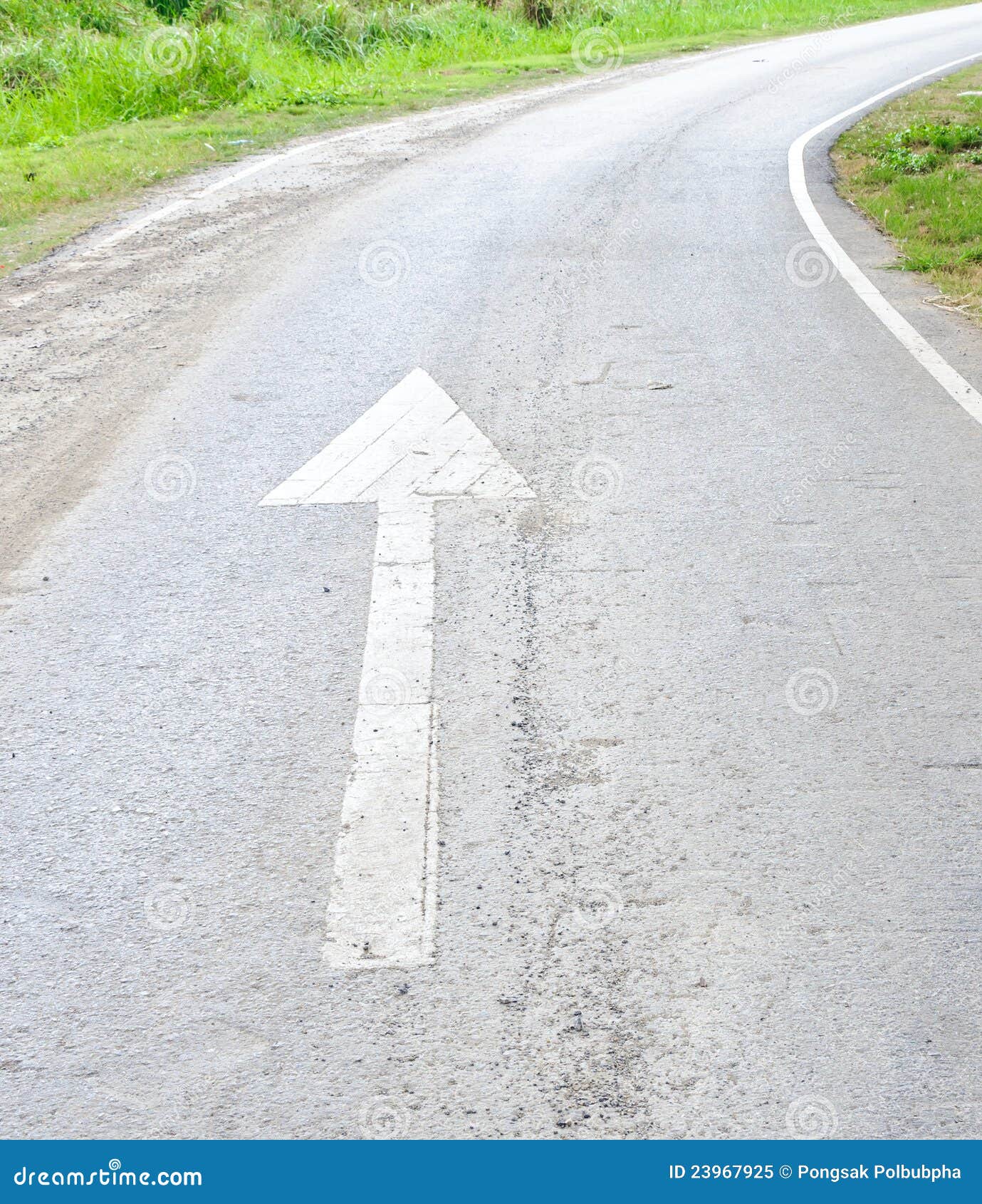White arrow sign stock image. Image of route, pavement - 23967925
