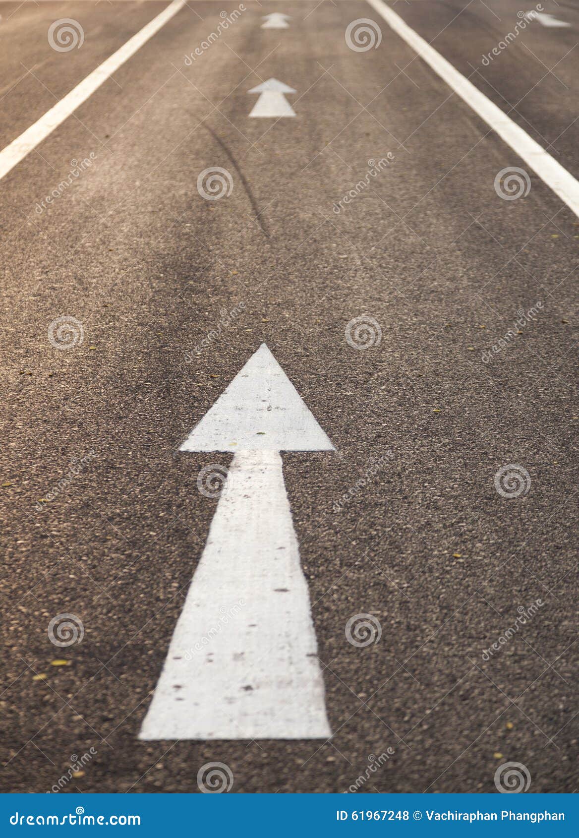 White arrow straight. stock photo. Image of street, urban - 61967248