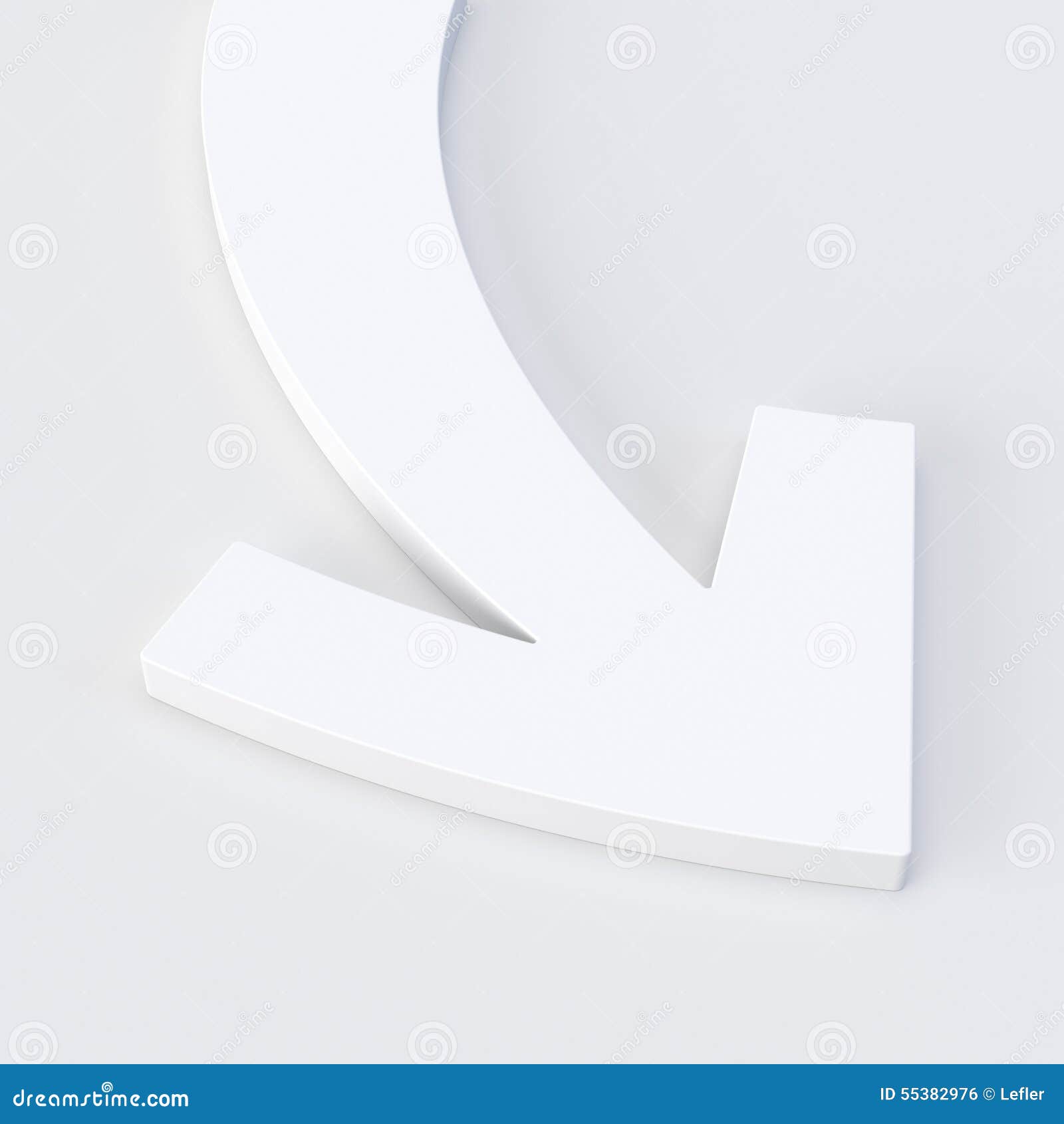 White arrow stock illustration. Illustration of symbol - 55382976