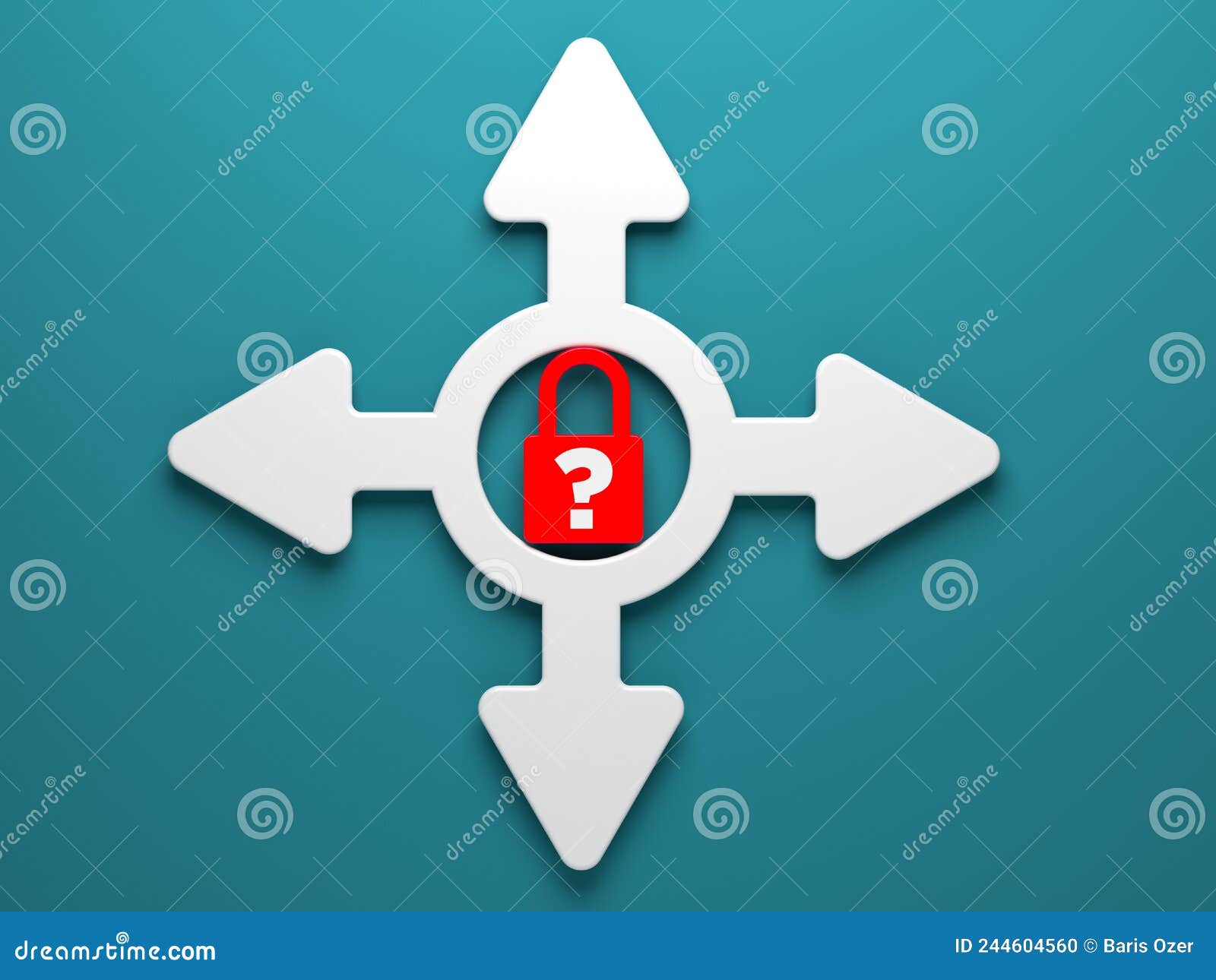 White Arrows and a Lock Icon. Stock Photo - Image of locker, black ...