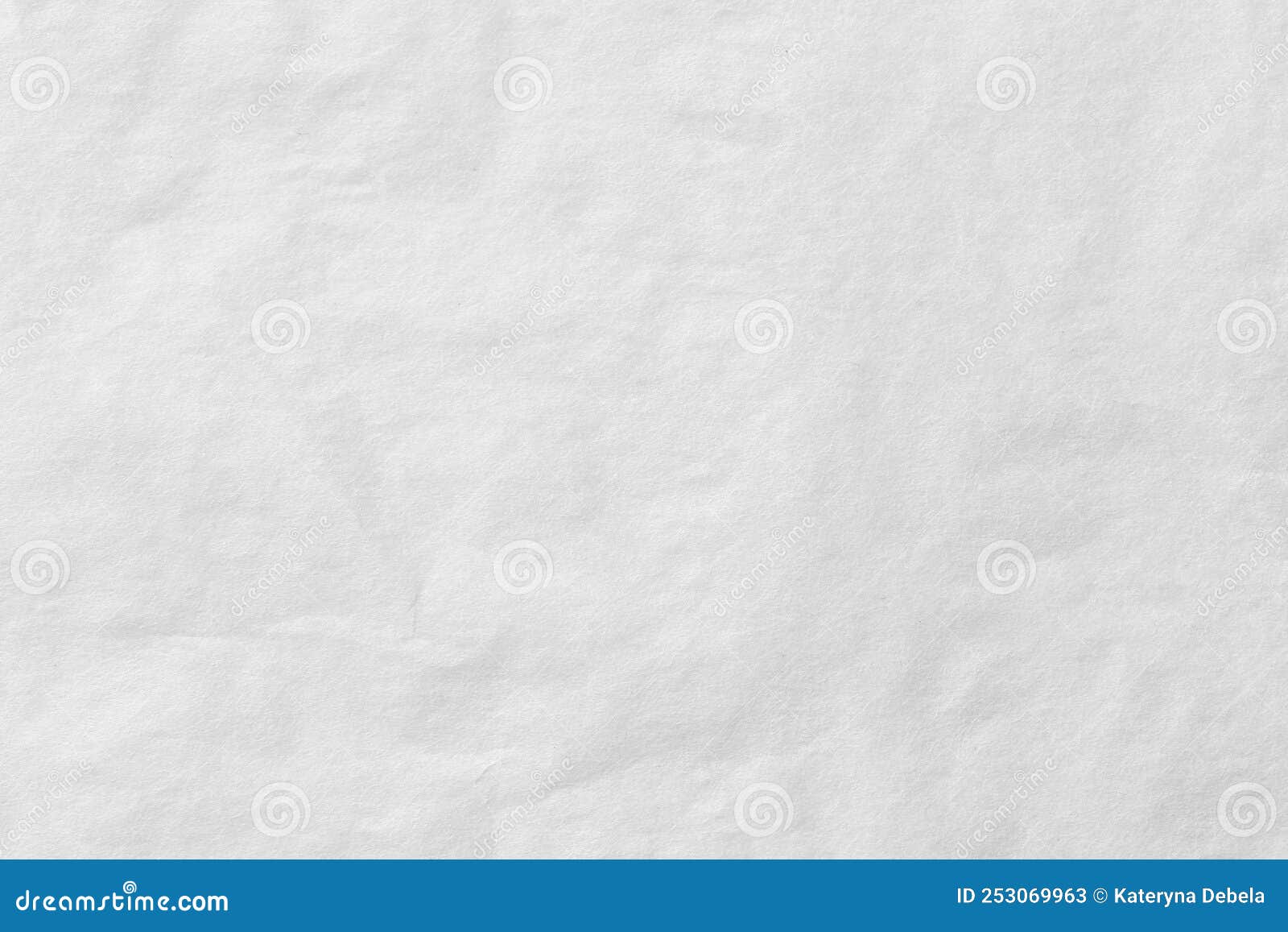 Empty Creased Paper Background. White Rumpled Paper Sheet. Texture Of ...