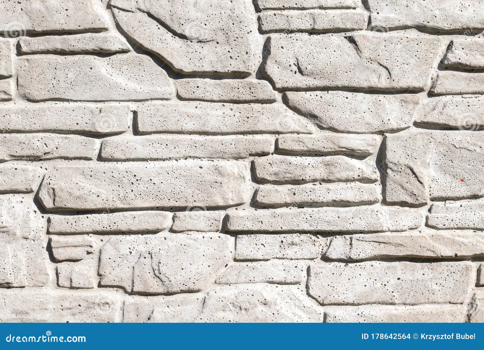 White Artificial Stone with Visible Details. Texture or Background ...