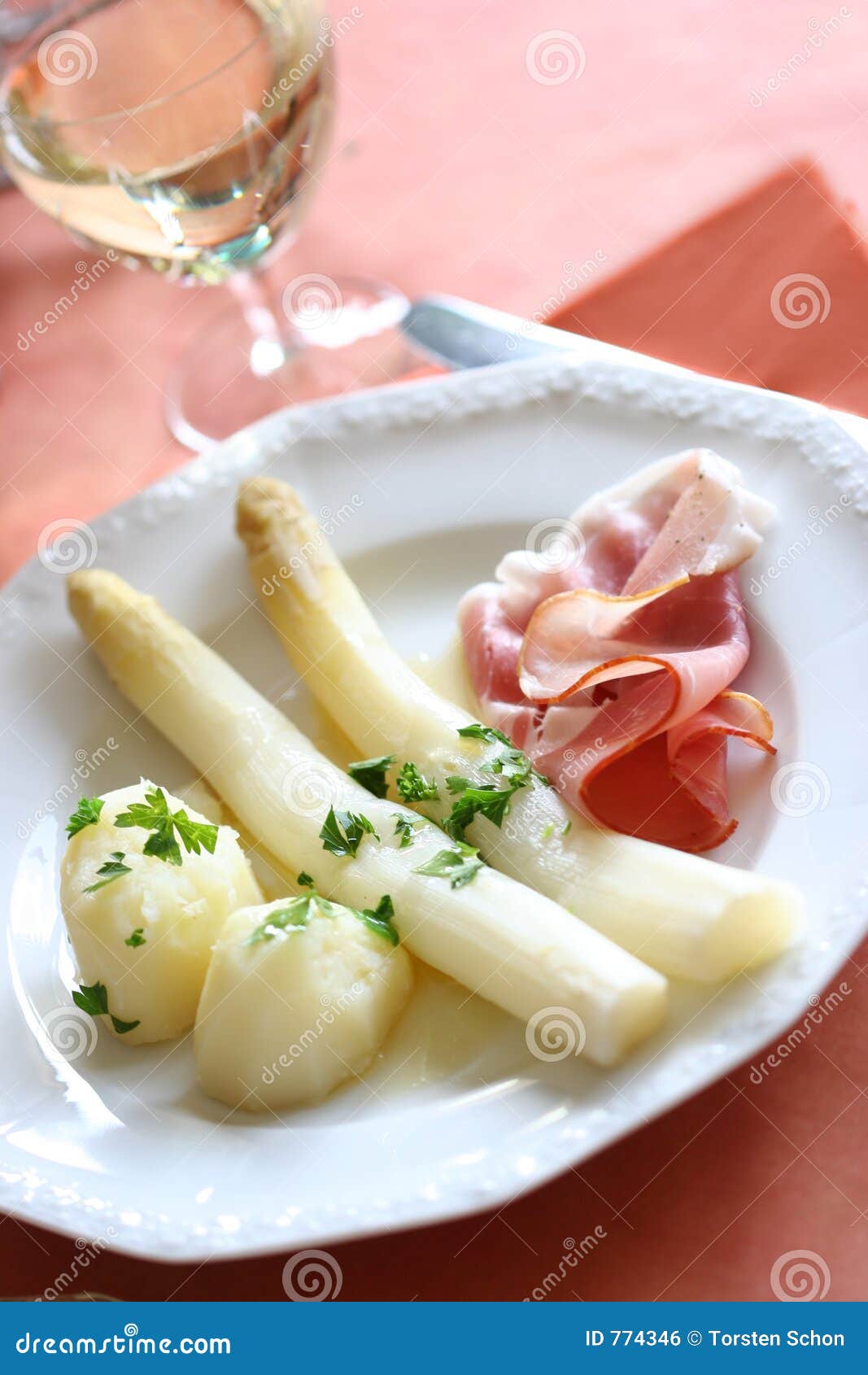 White asparagus meal stock photo. Image of white, meal - 774346