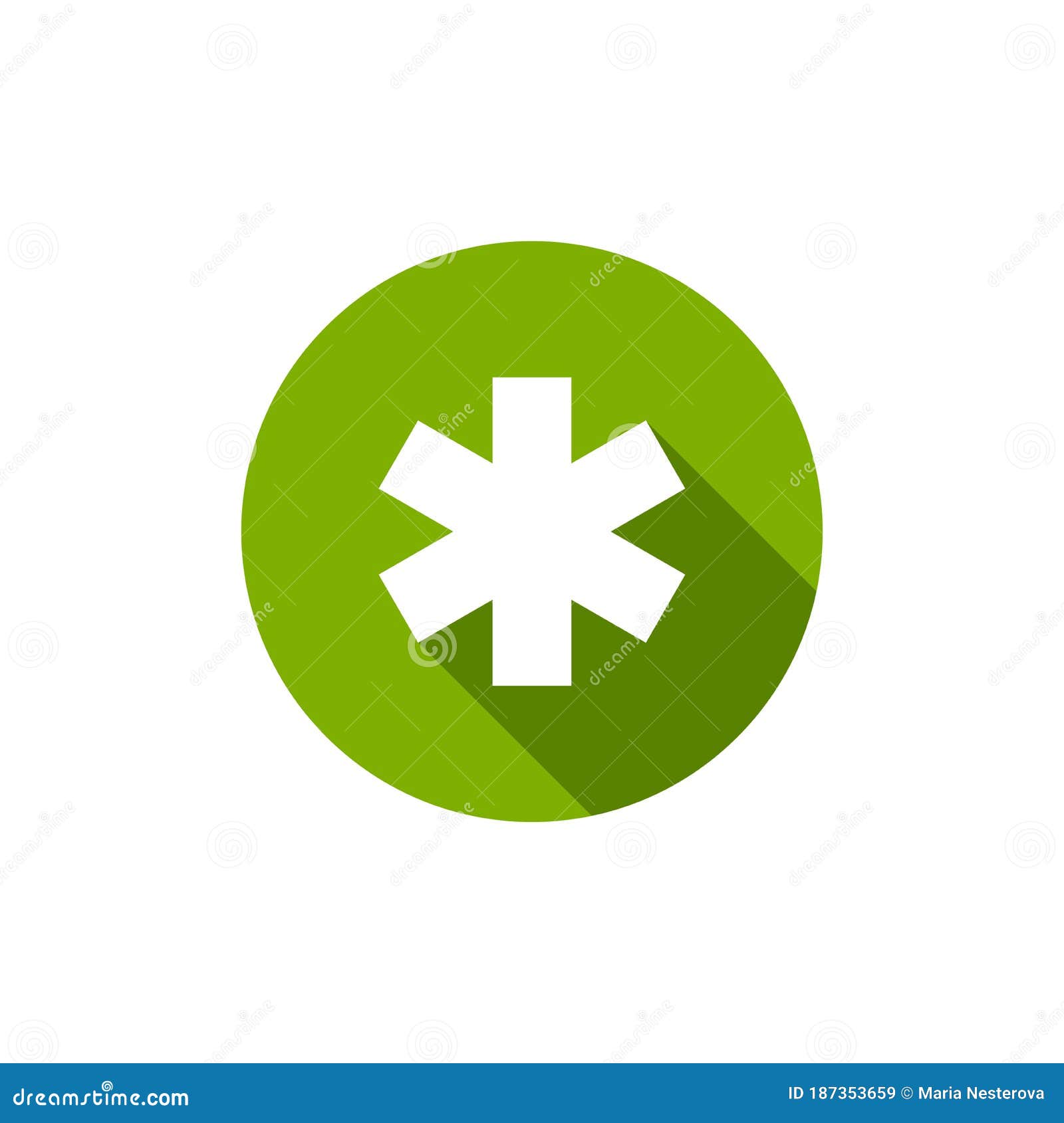 Asterisk (footnote, Star) Icons Set Black Icons Vector Illustration ...