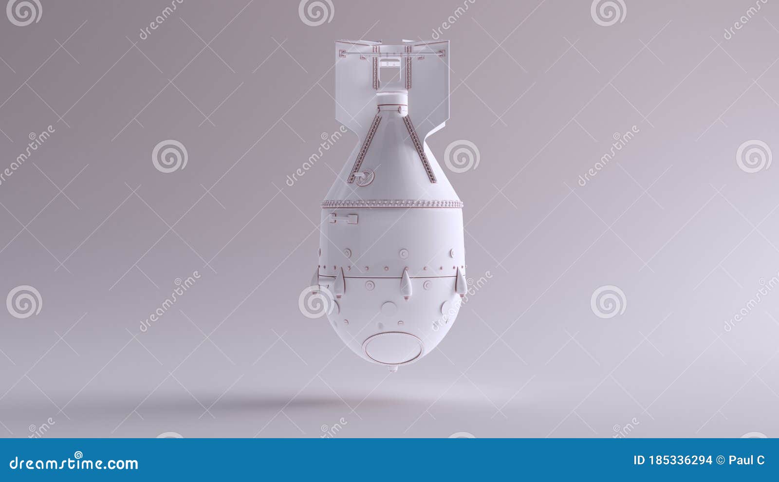 White Atomic Bomb Nuclear Weapon Stock Illustration - Illustration of ...