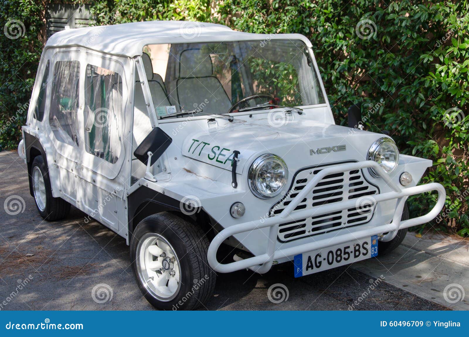 White Austin Mini Moke Parked Editorial Editorial Stock Image - Image ...
