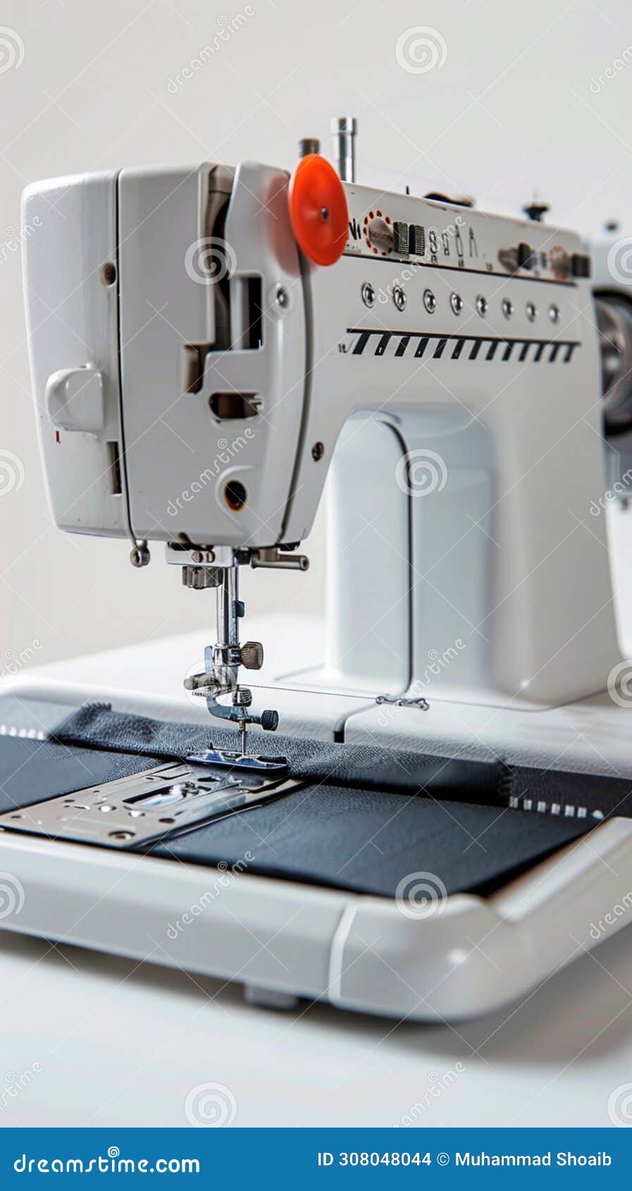 White Automatic Sewing Machine Captures Rocket Images with Precision ...