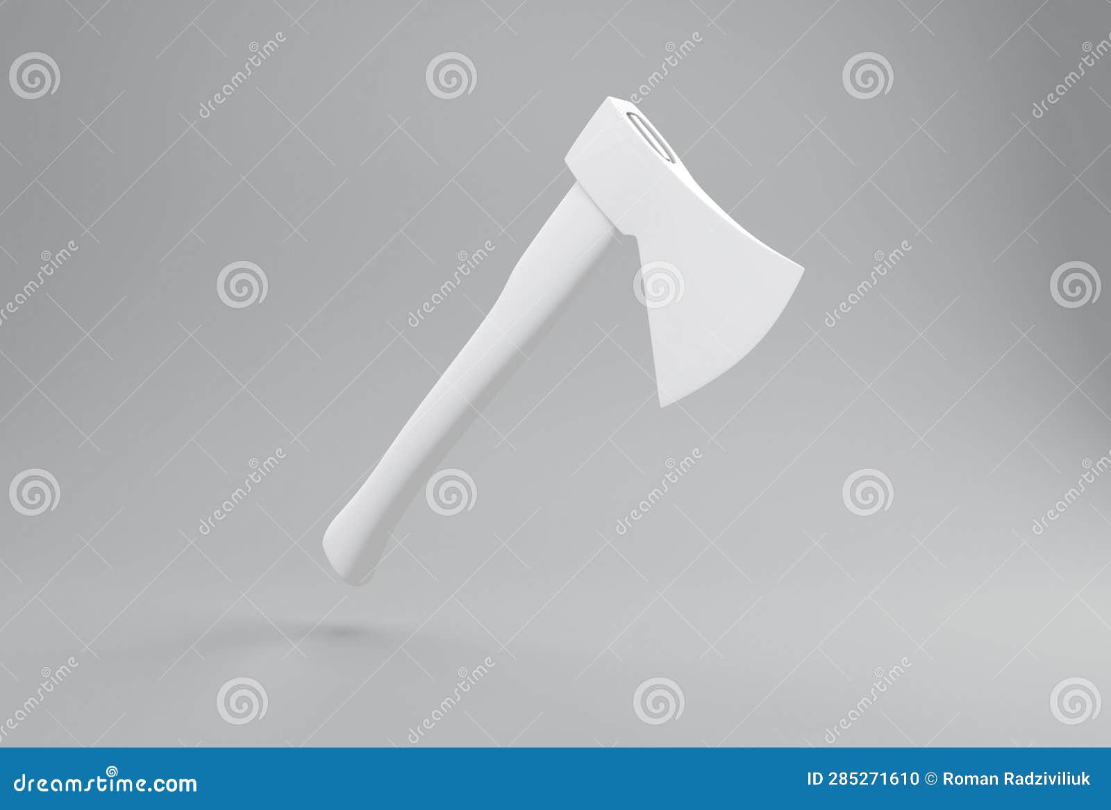 White Axe on a Gray Studio Background. Minimal Concept Stock ...