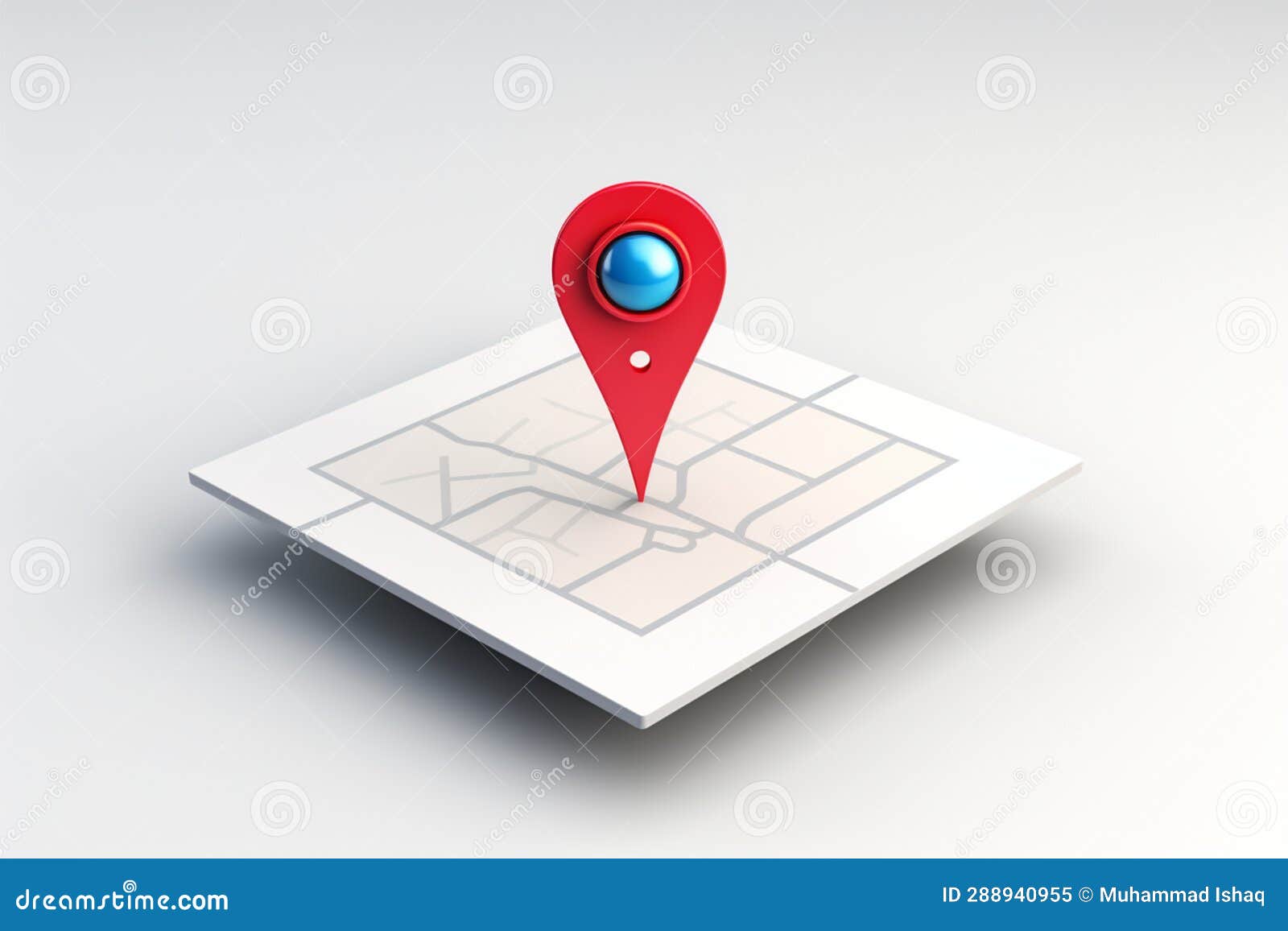 White Backdrop. 3D Pointer Marks Spot, Indicating Precise Location ...