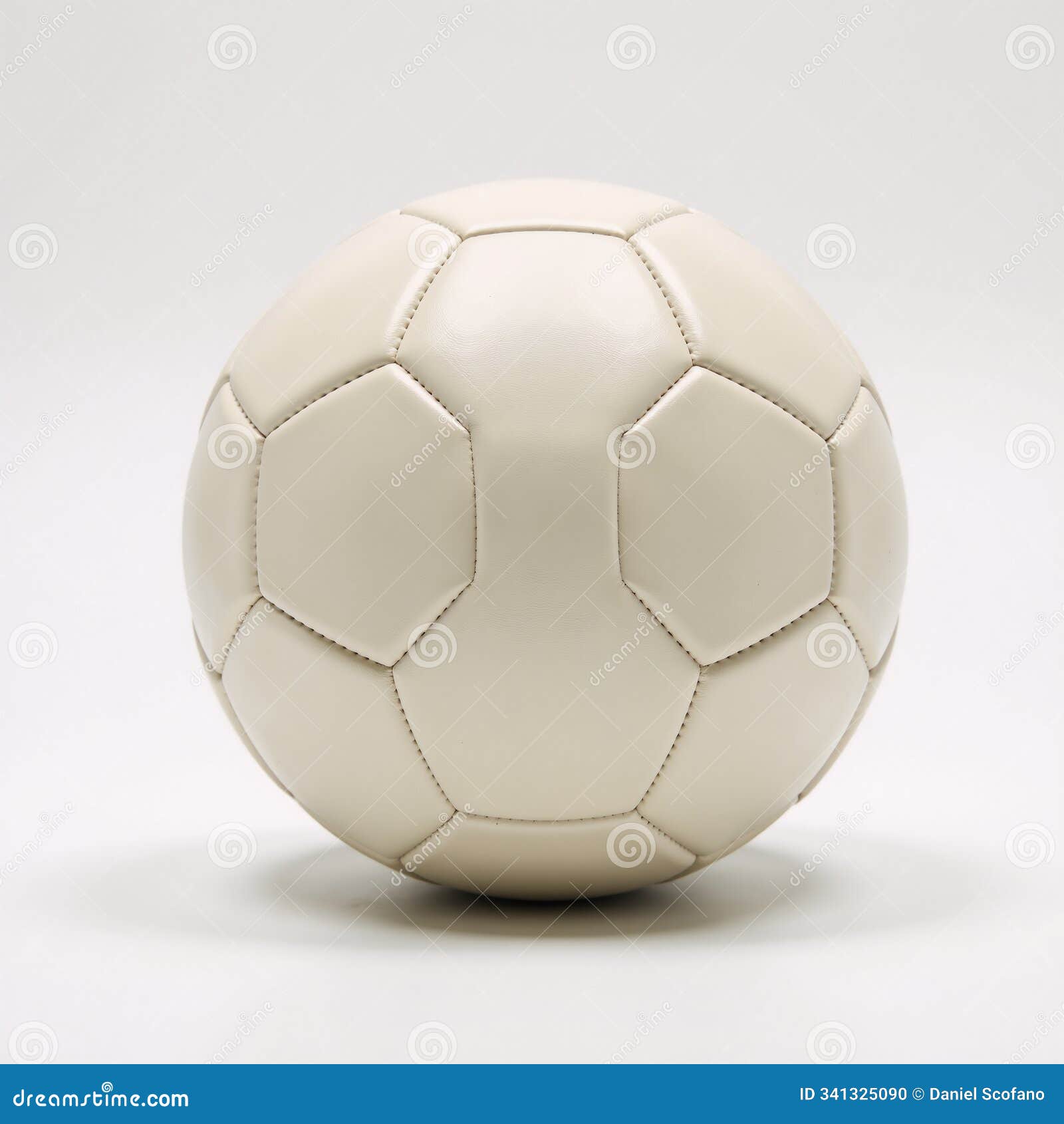 White Backdrop with a Lone Futsal Ball Center Stage Stock Illustration ...