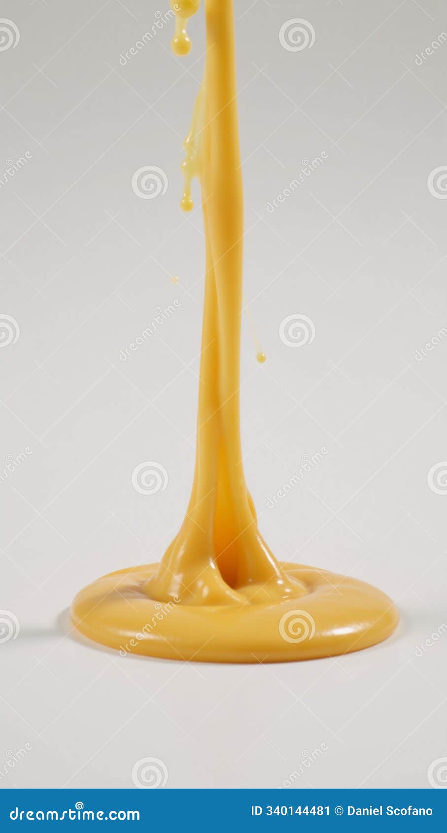 White Backdrop with Melted Cheese Sauce Spill Stock Illustration ...