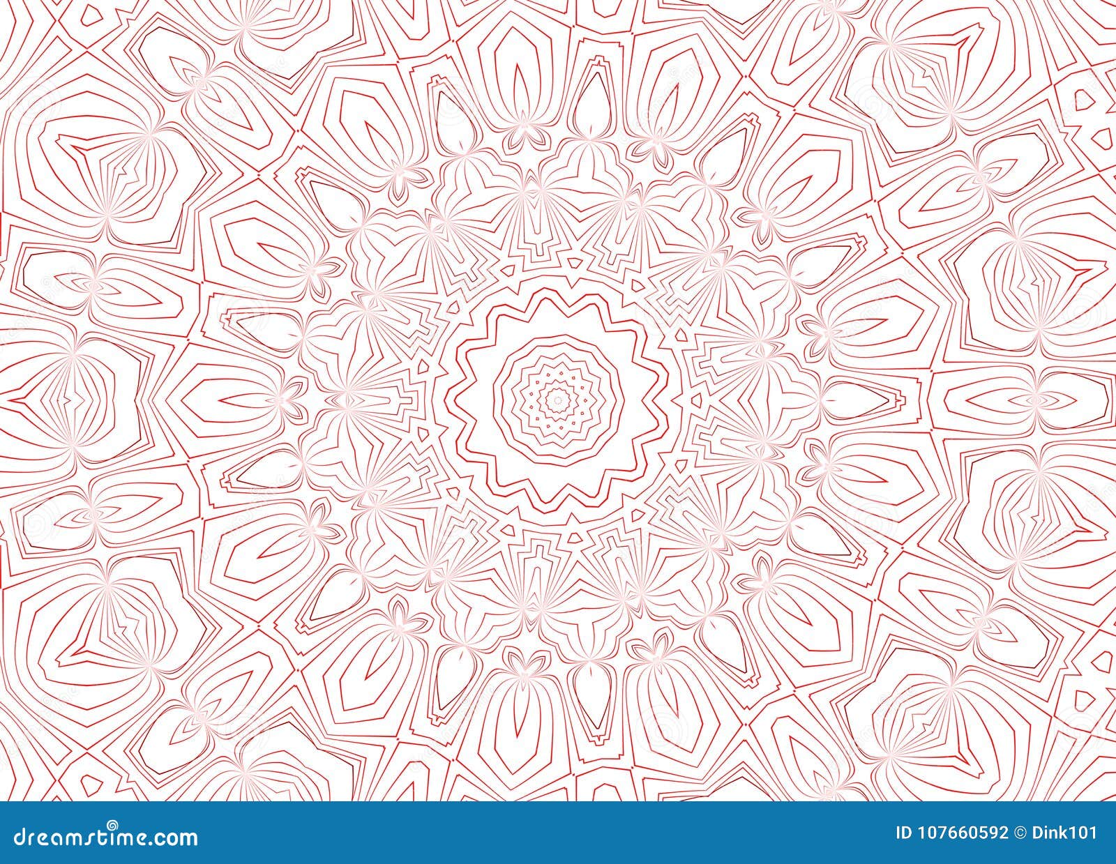 White Background with Abstract Red Pattern Stock Illustration ...