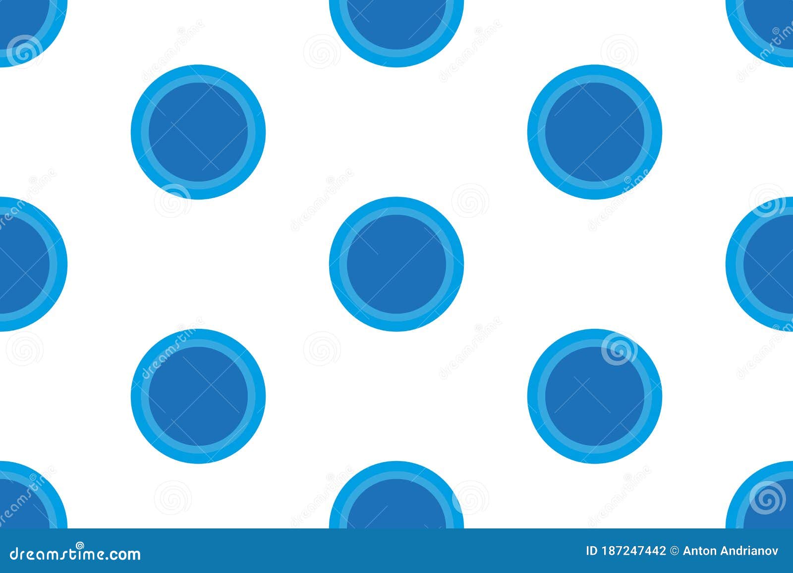 White Background with Big Blue Dots. Wrapping Stock Vector ...