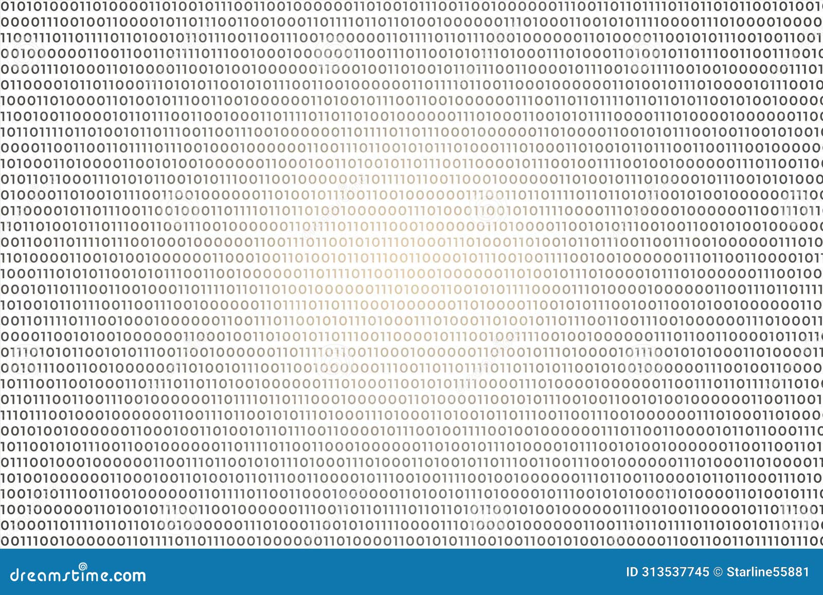 White Background with Binary Code Numbers Stock Vector - Illustration of futuristic, abstract ...