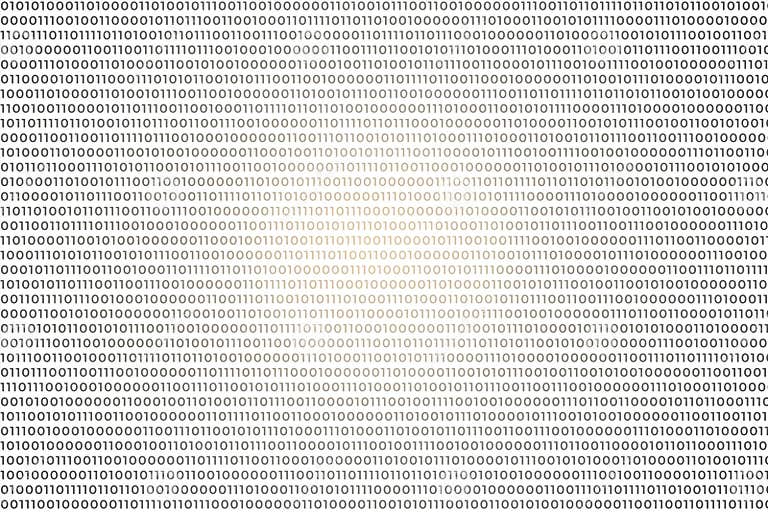 White Background with Binary Code Numbers Stock Vector - Illustration ...