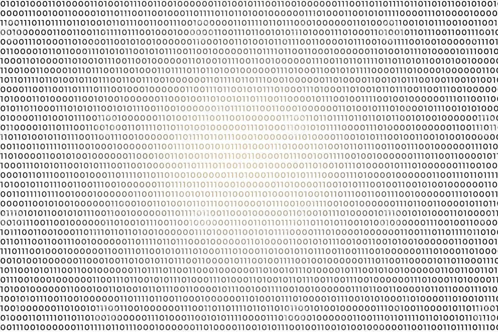 White Background with Binary Code Numbers Stock Vector - Illustration of futuristic, abstract ...