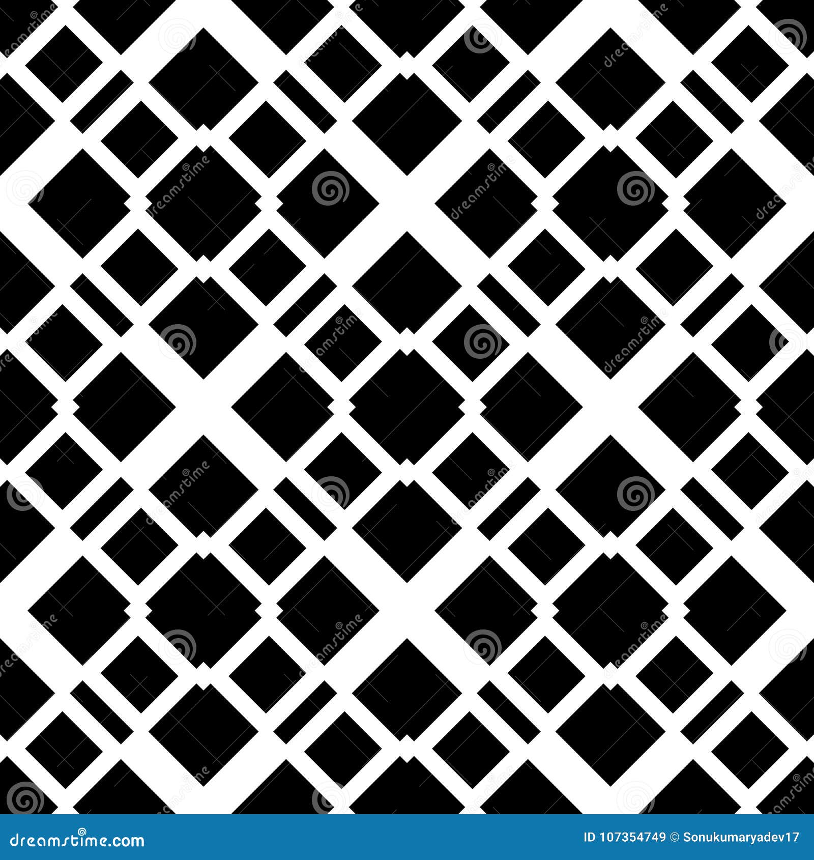 White Background and Black Repeted Pattern Stock Vector - Illustration ...