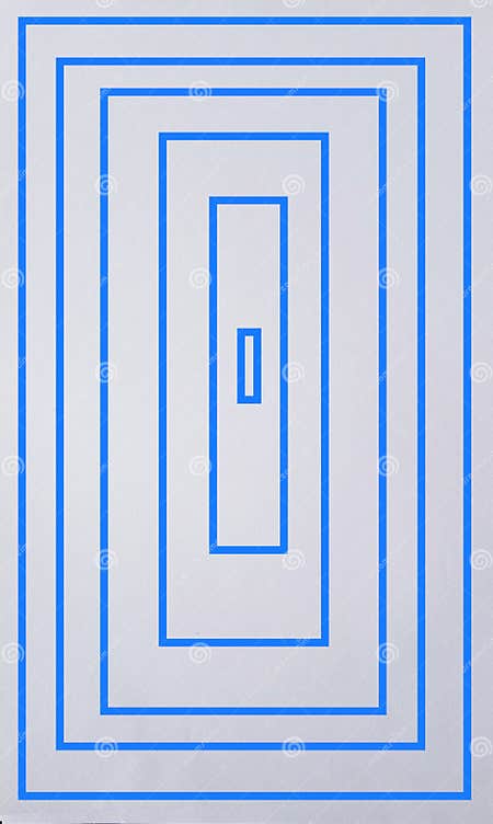 White Background with Blue Box and Line Stock Illustration ...