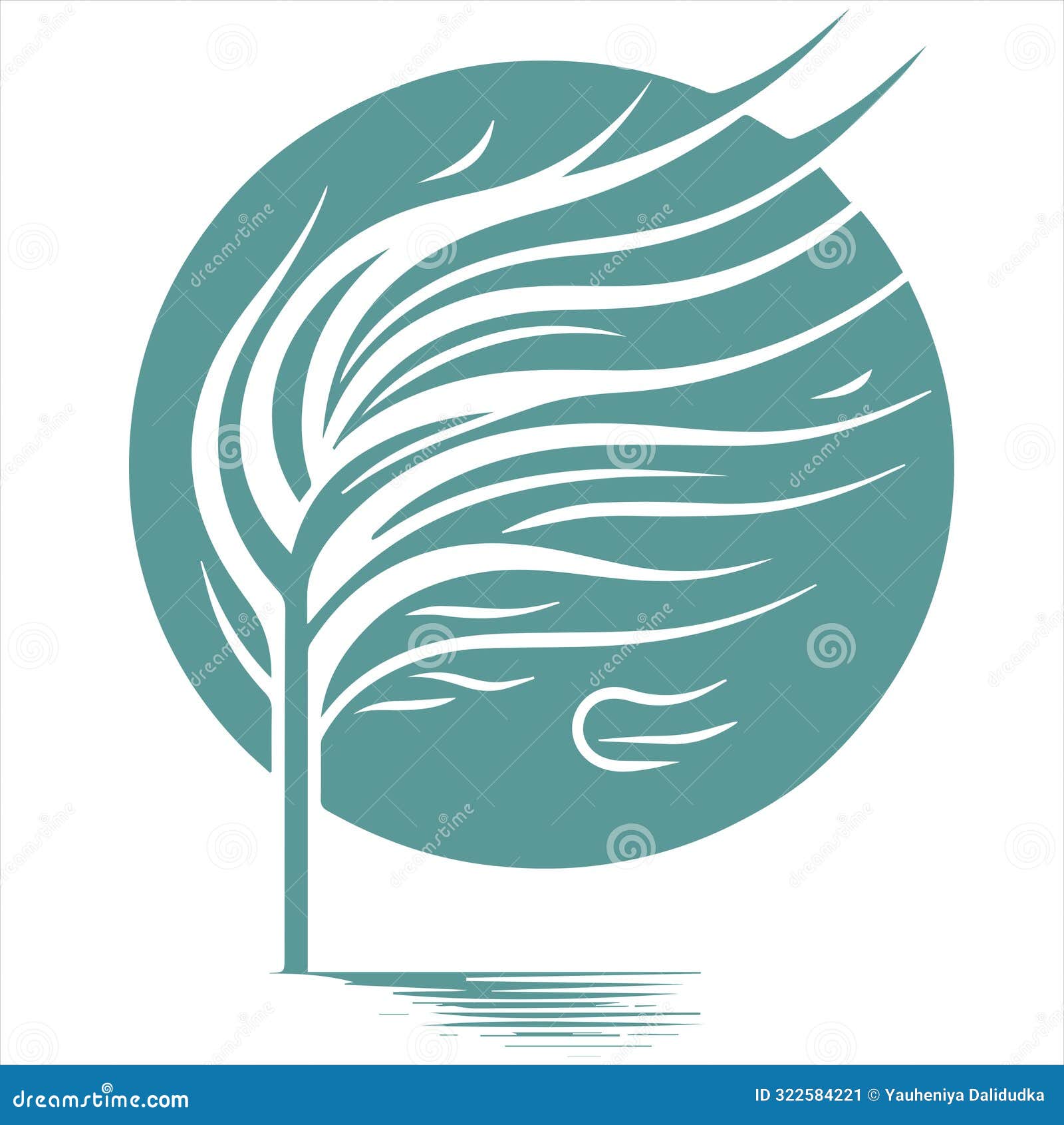 A gust of wind. Logo. stock vector. Illustration of nature - 322584221