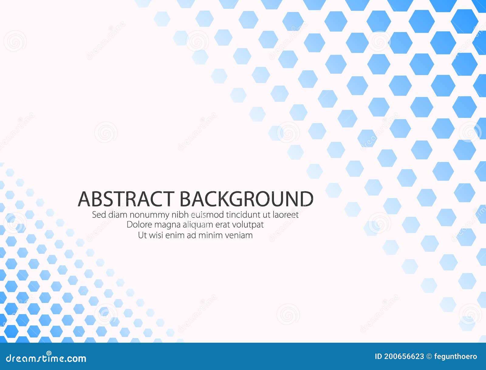 White Background with Blue Color Hexagonal Shape Side. Modern Design ...