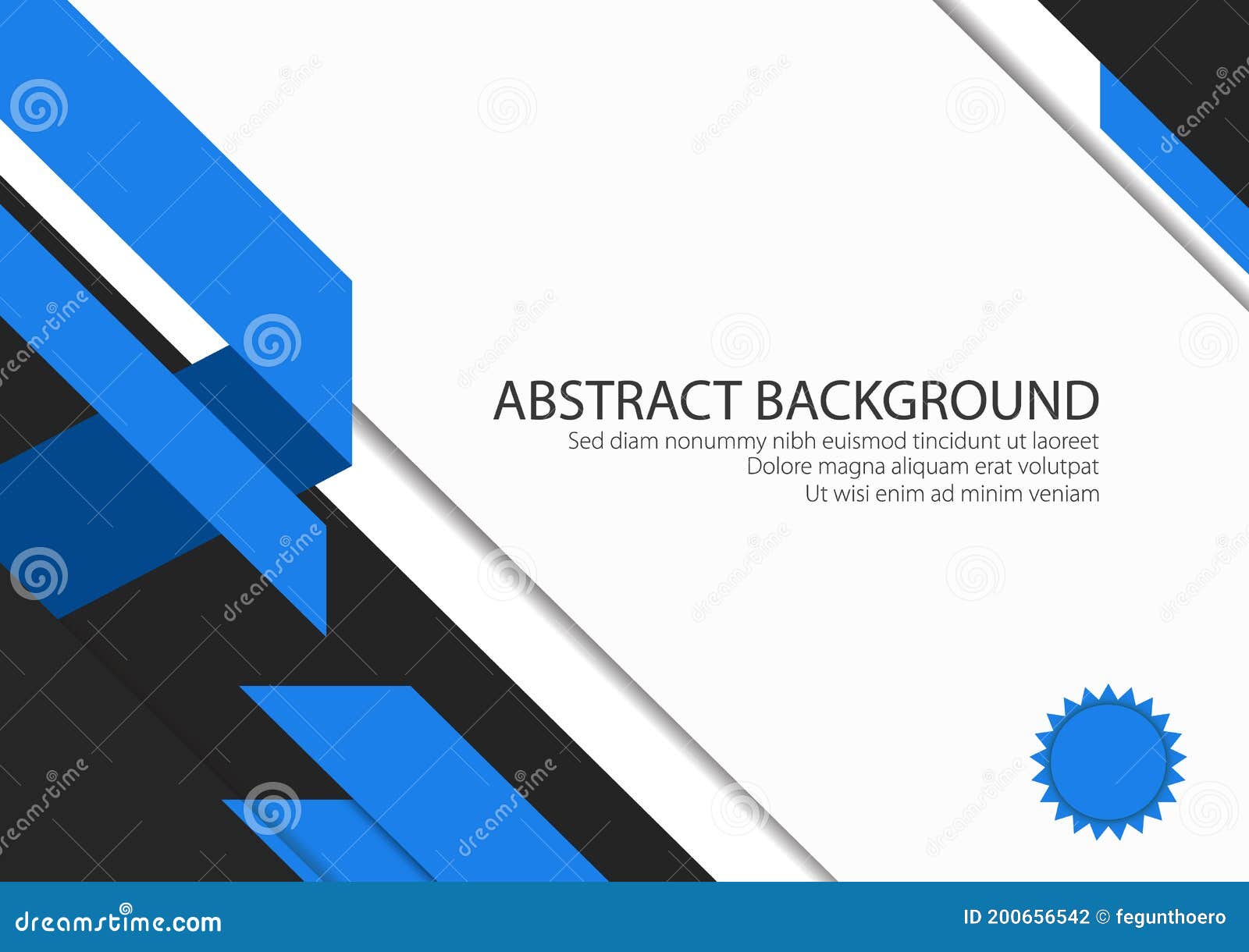 White Background with Blue Color Line Solid Shape. Modern Design ...