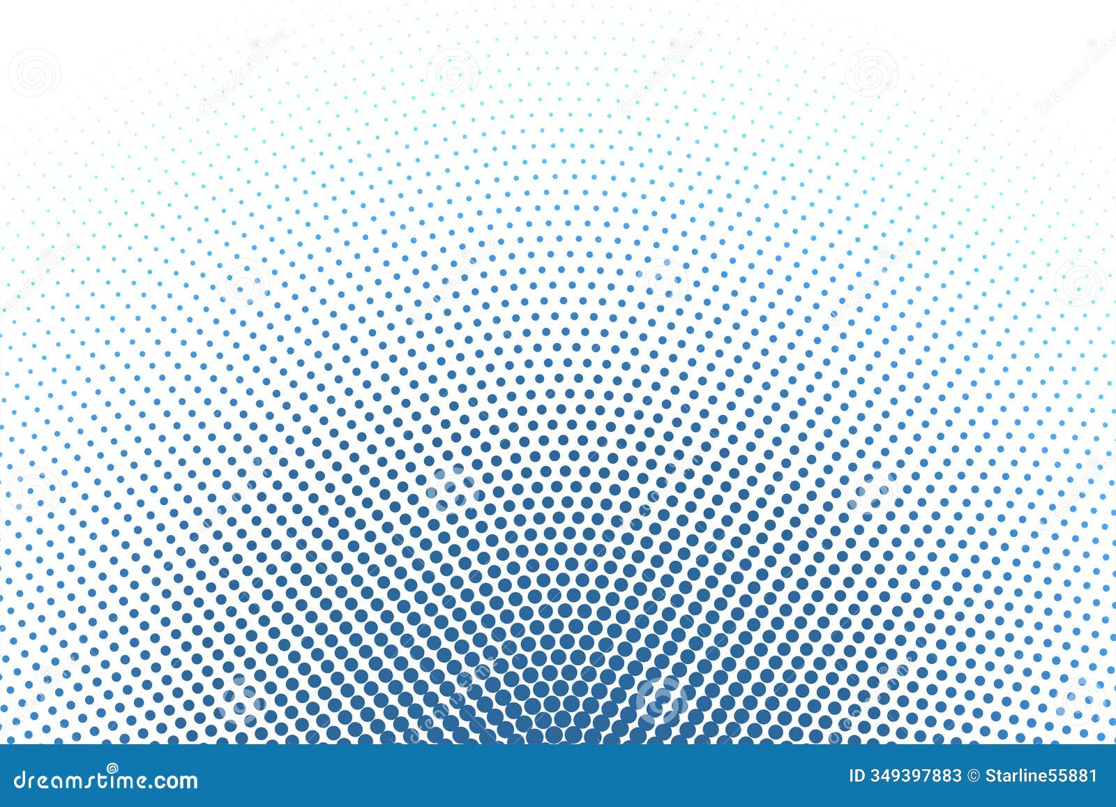 White Background with Blue Round Halftone Pattern Background Stock ...