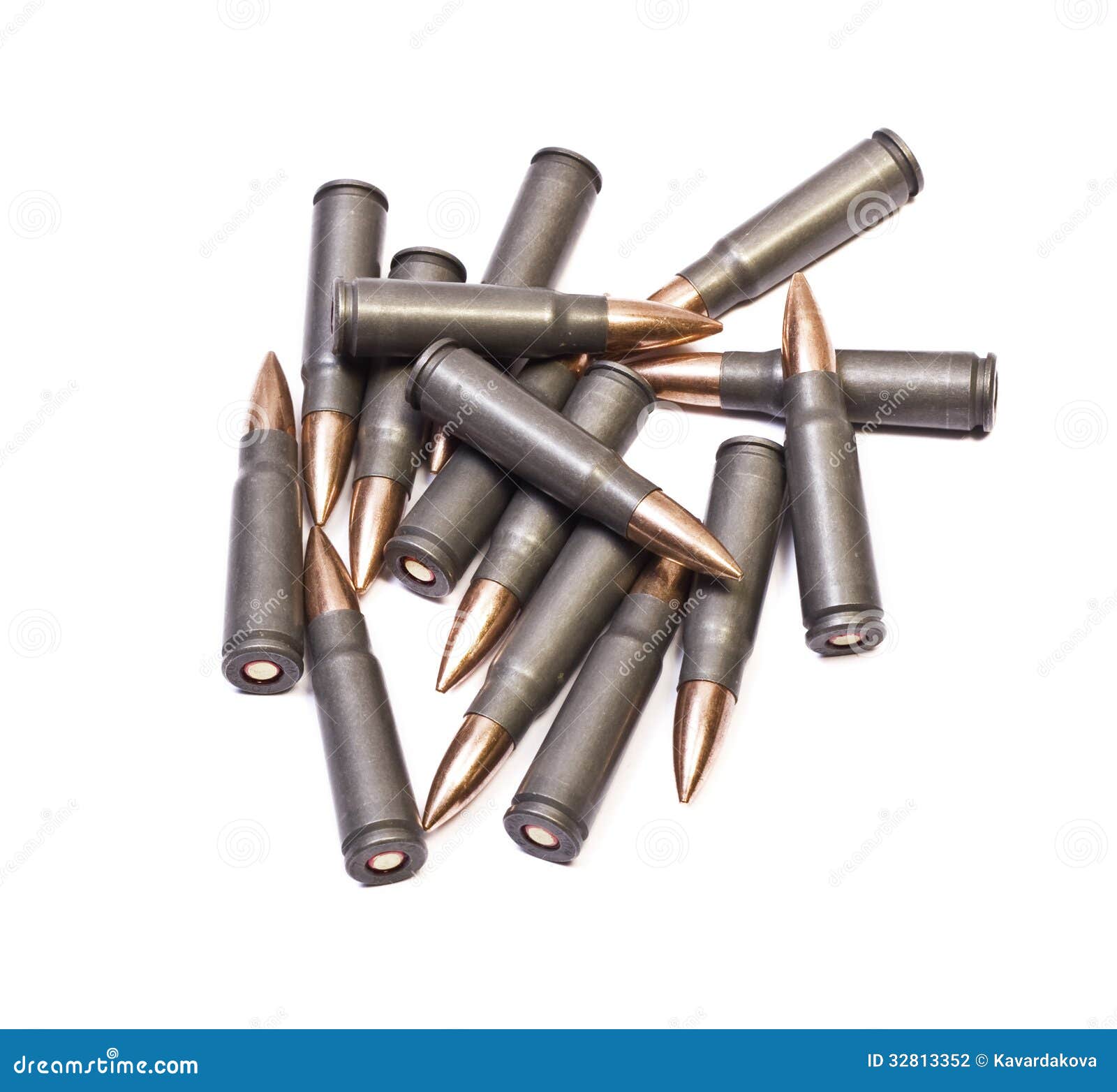 Background From Cartridges For A Carbine. A Box Of Cartridges ...