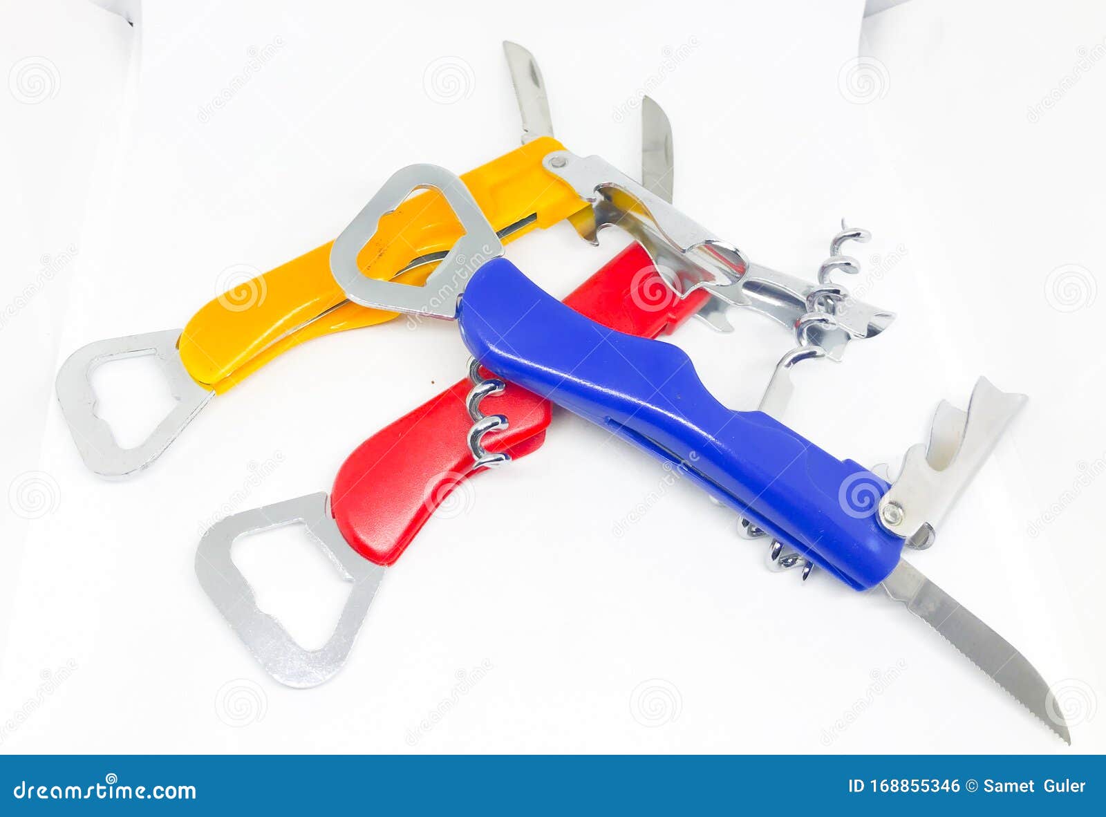Color Corkscrew at White Background. Stock Photo - Image of flat ...