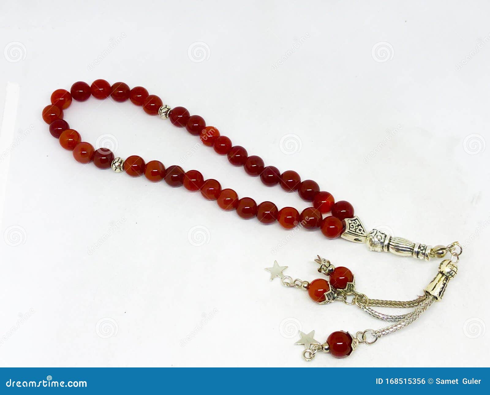 Colorful Rosary Varieties, White Background. Stock Photo - Image of ...