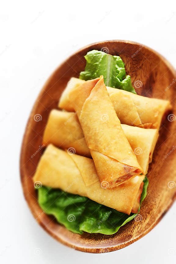 Chinese Food, Deep Fried Dumpling Spring Roll Stock Photo - Image of ...