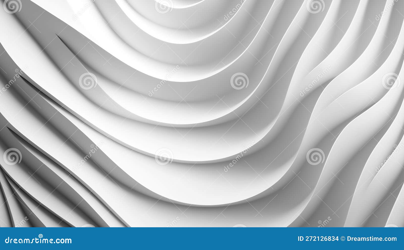 White Background with 3D Wave Effect Stock Illustration - Illustration ...