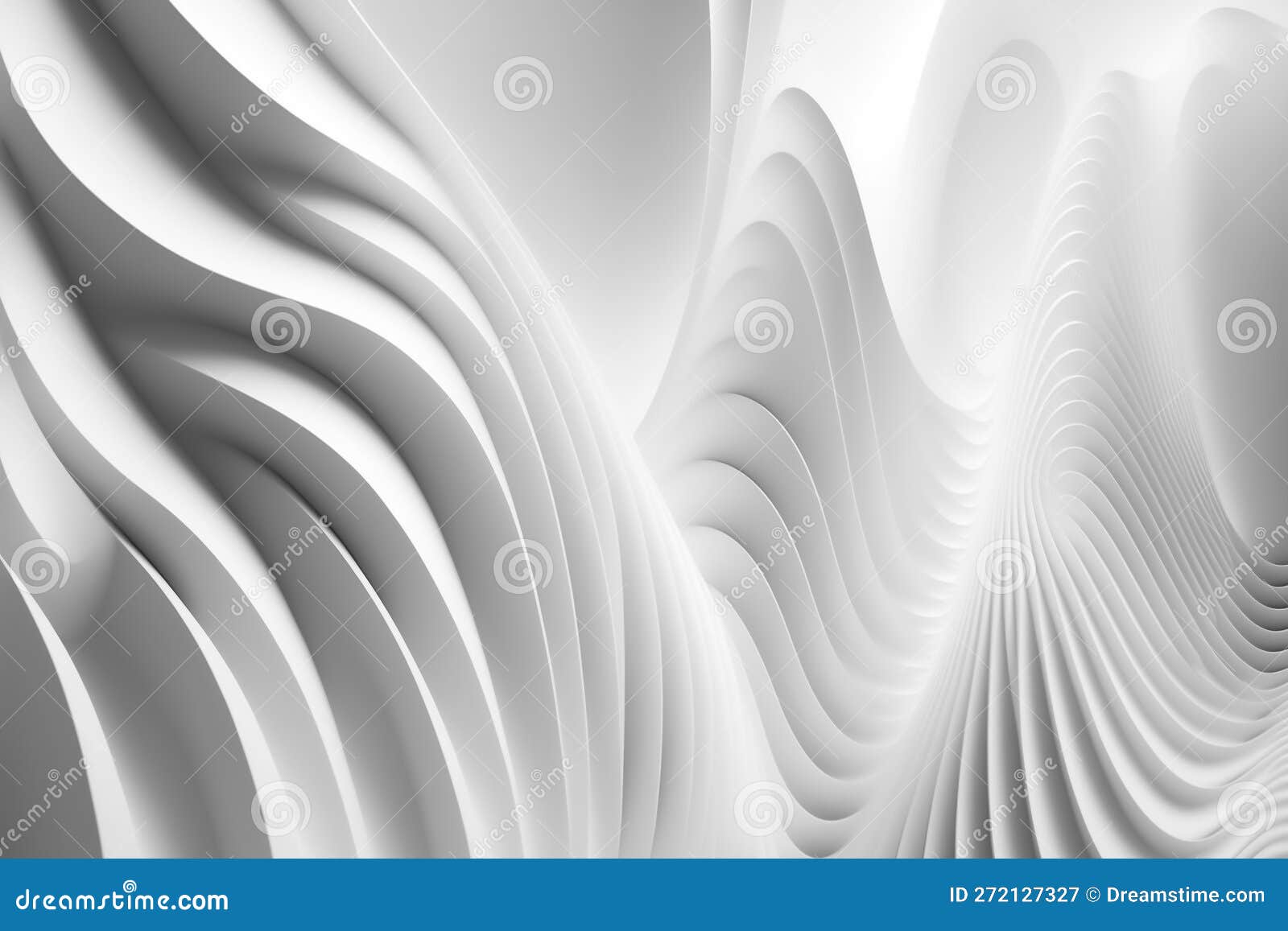White Background with 3D Wave Effect Stock Illustration - Illustration ...