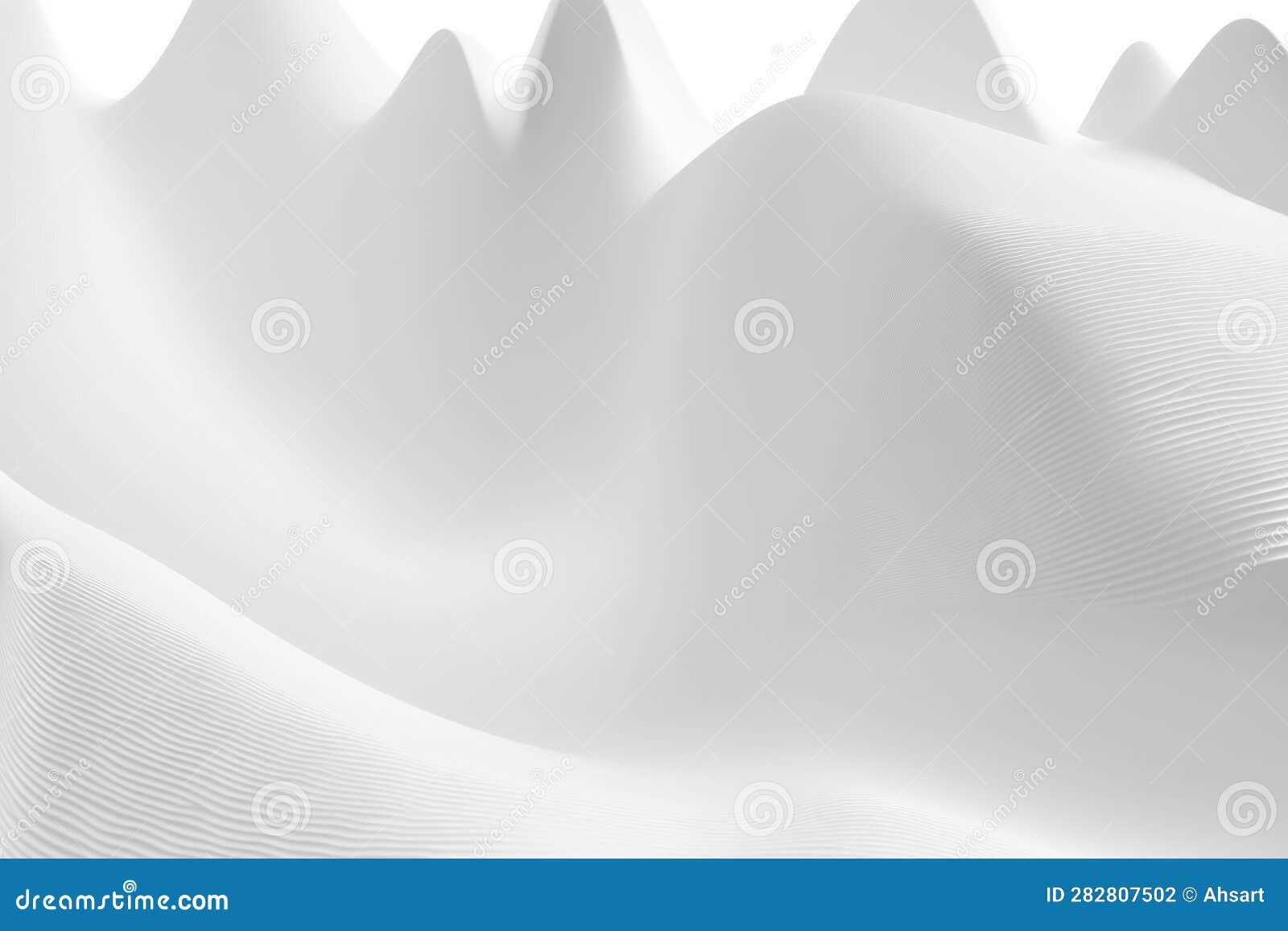 White Background with 3D Wave Effect Stock Illustration - Illustration ...
