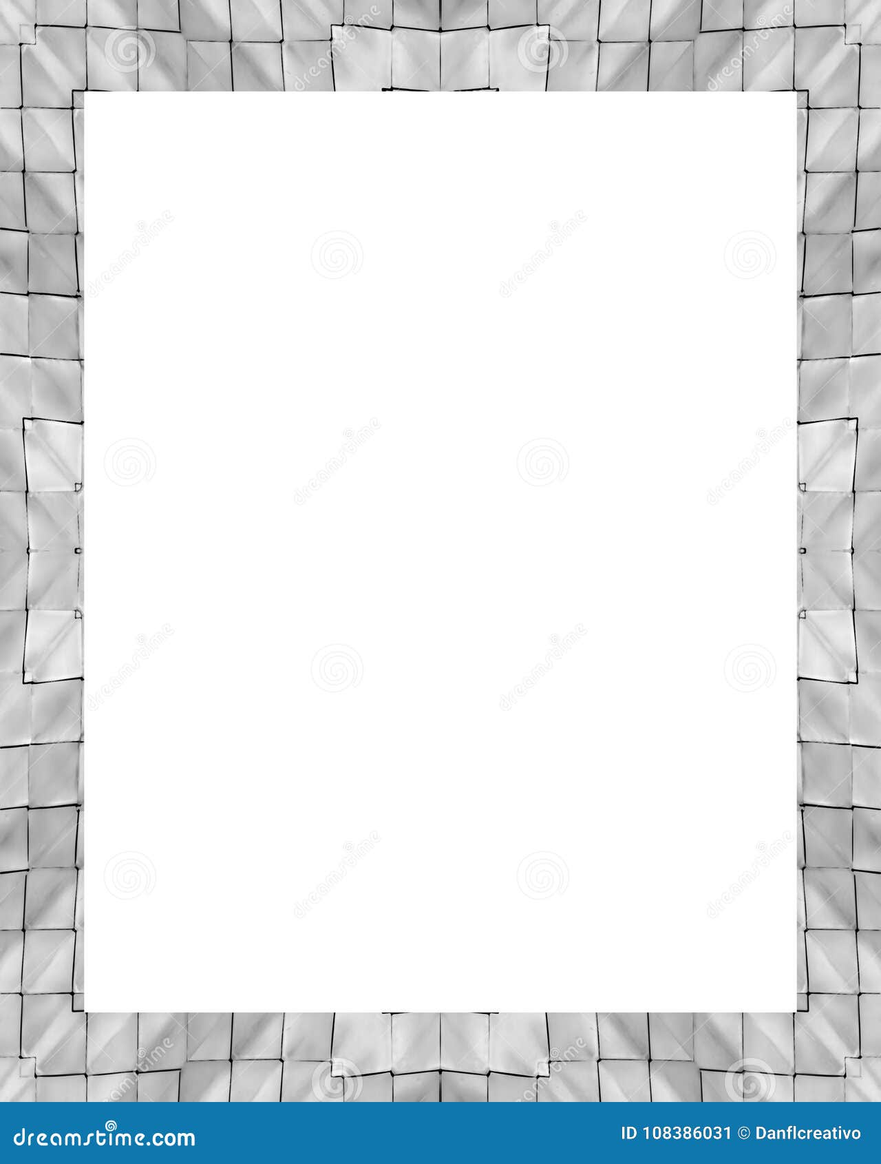 White Background with Decorated Borders Stock Image - Image of empty ...