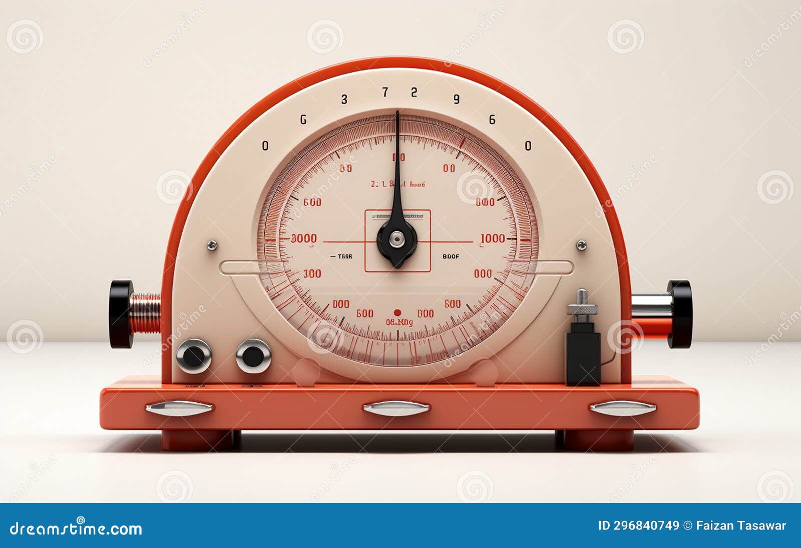 White Background Dynamometer -Generative Ai Stock Image - Image of ...