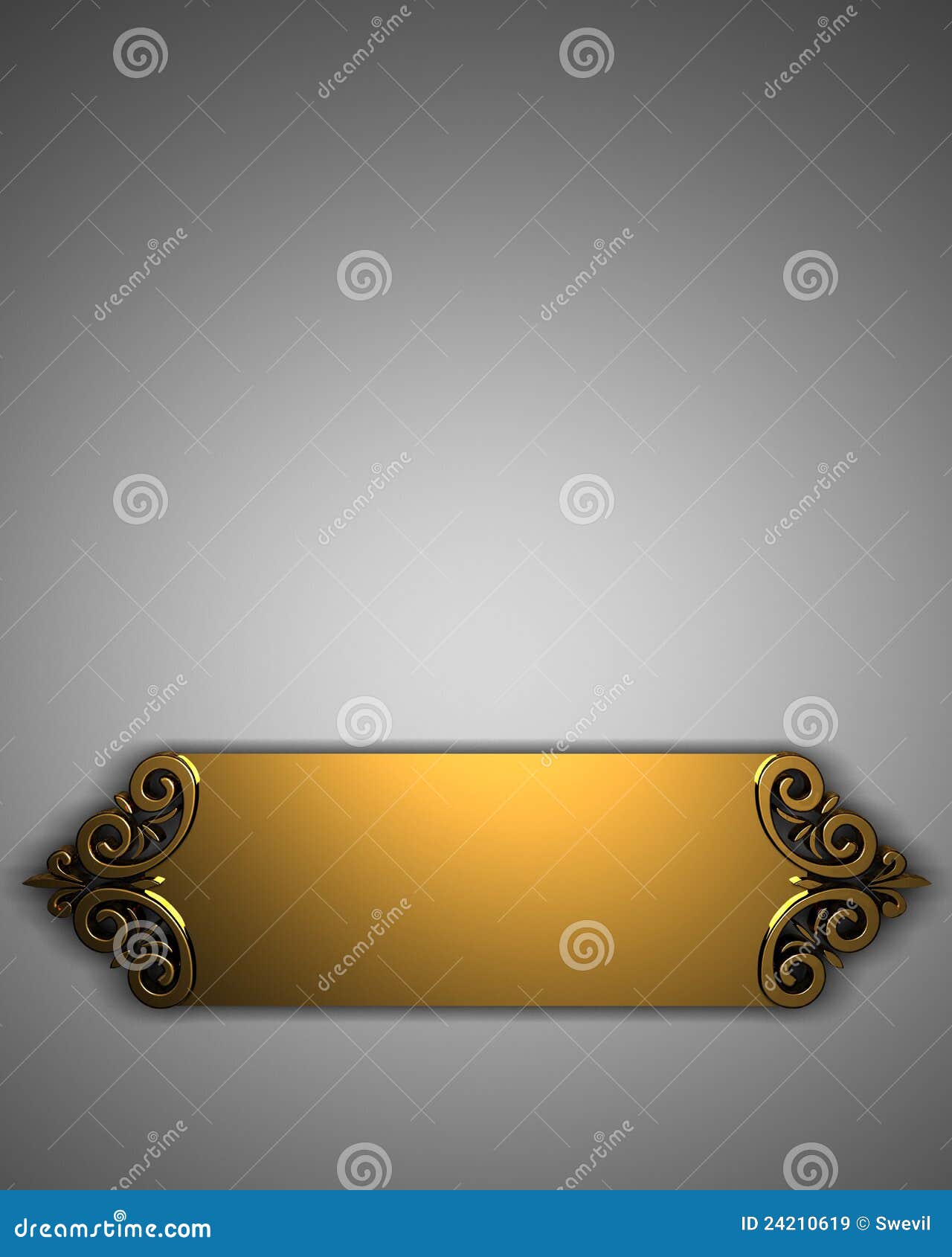 White Background With Golden Band Stock Image | CartoonDealer.com #24210619