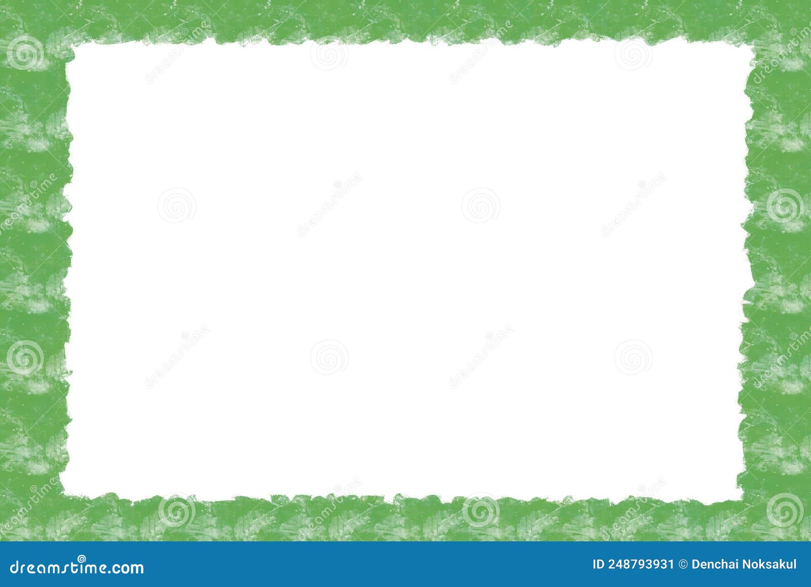 White Background with Green Frame As Art Pattern Stock Illustration ...
