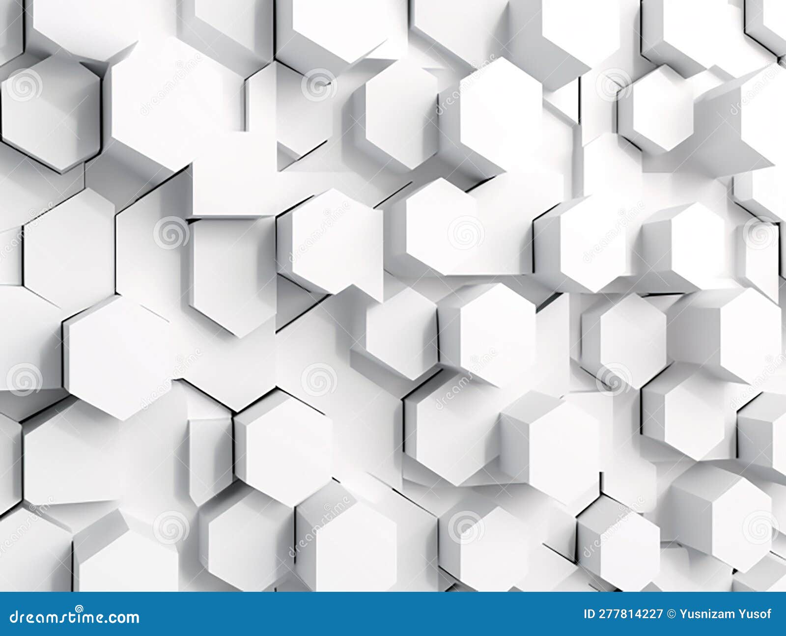 White Background with Hexagonal Shapes Pattern Stock Illustration ...