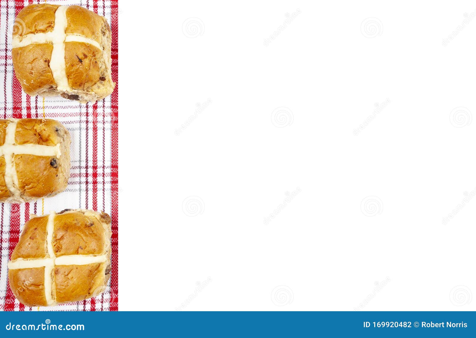 White Background with a Hot Cross Bun Pattened Border Stock Photo ...