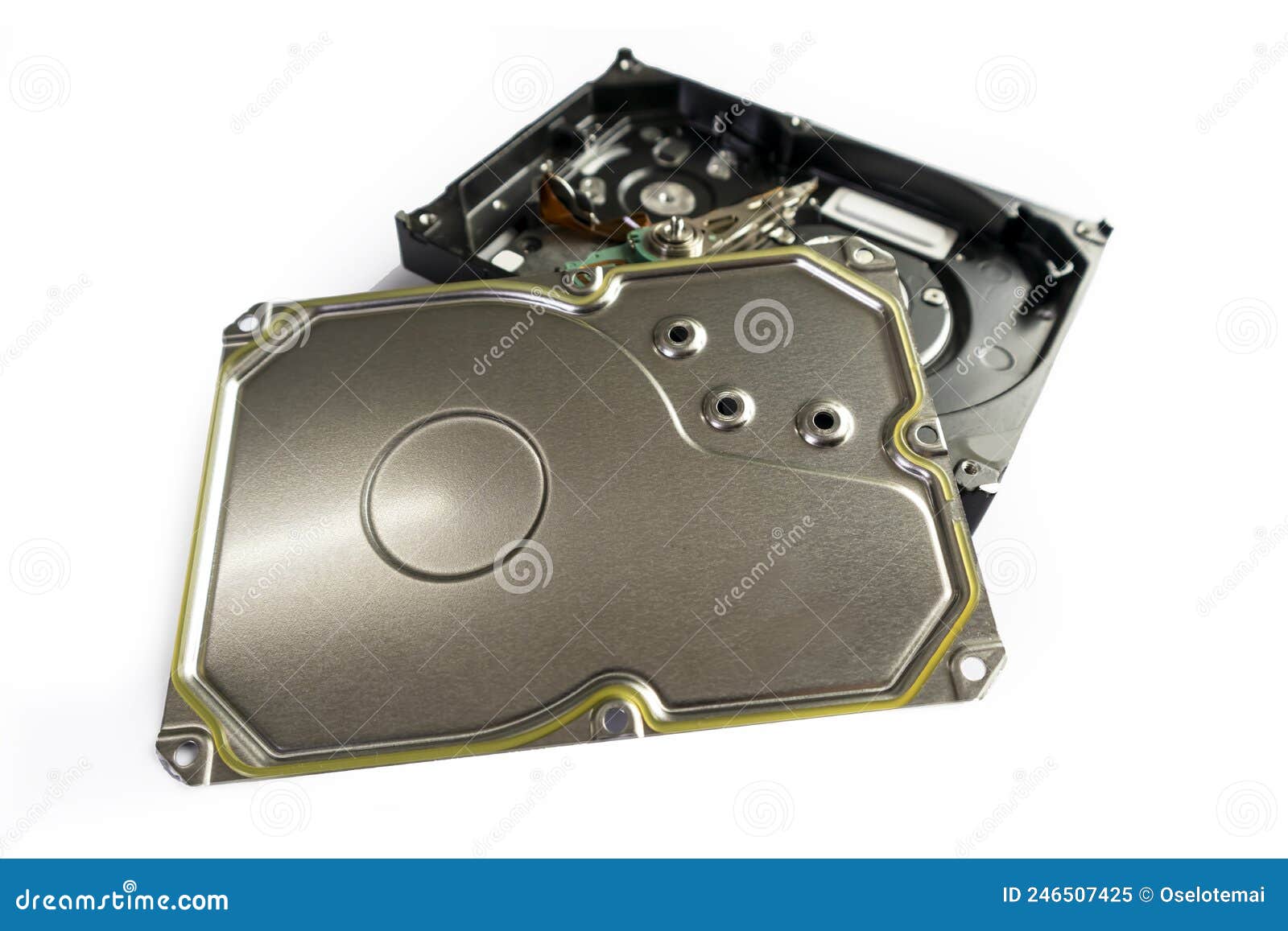 On a White Background, Image of Stainless Steel Memory Electronic ...