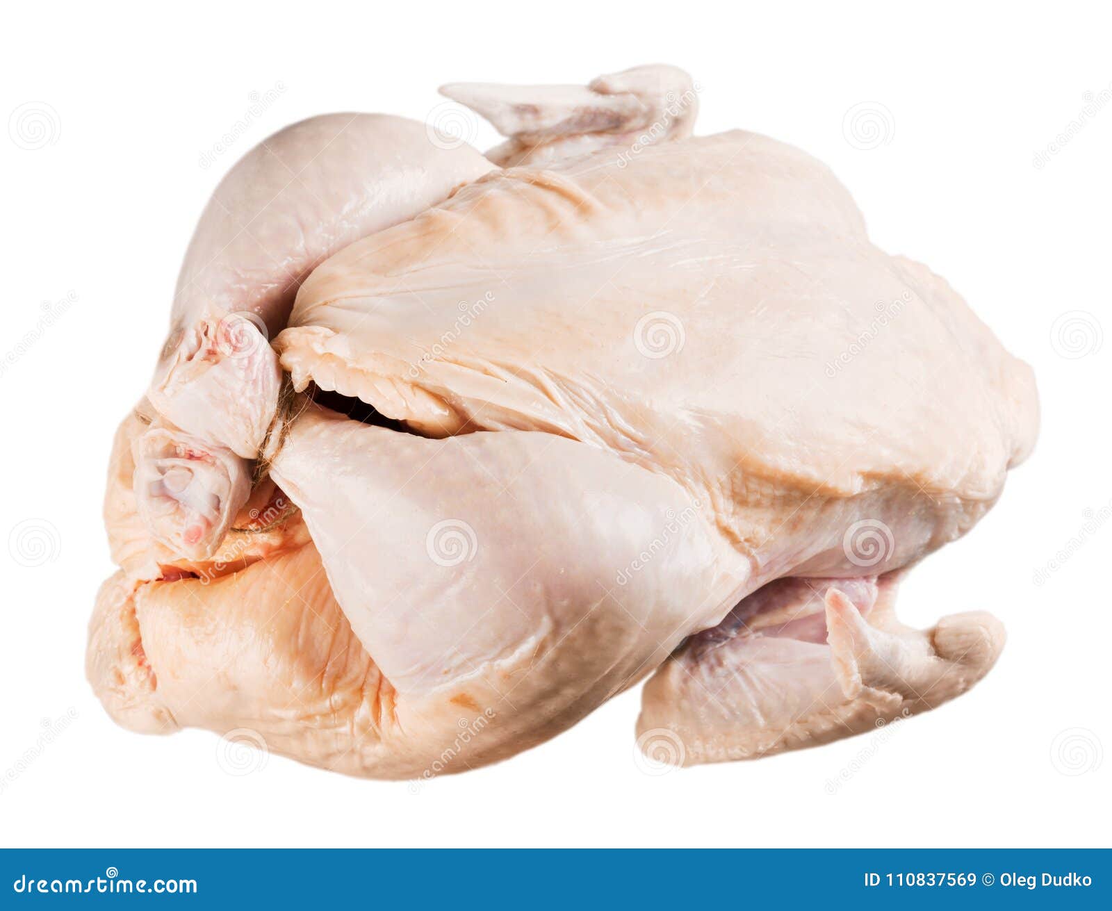 Raw Hen on a White Background Stock Image - Image of lunch, cooking ...