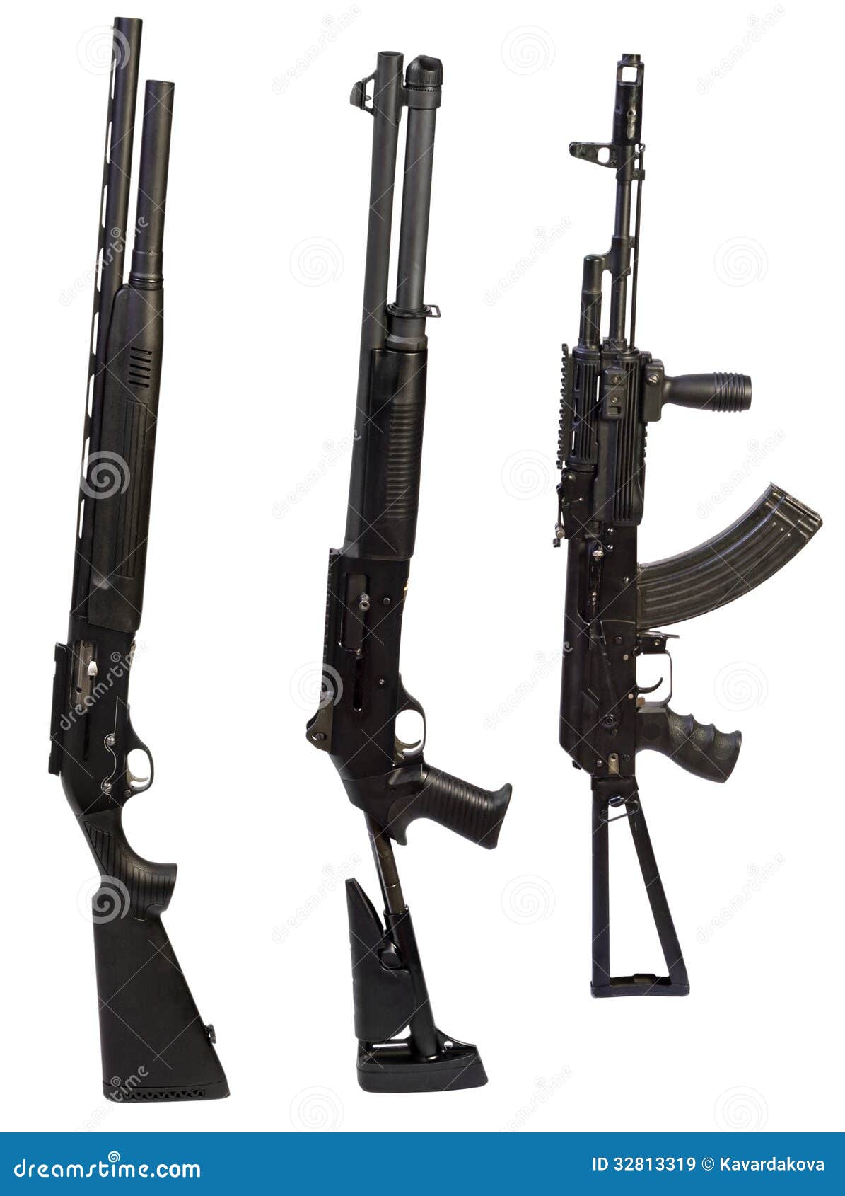 On White Background Isolated Machine Gun Weapon Stock Image - Image of ...