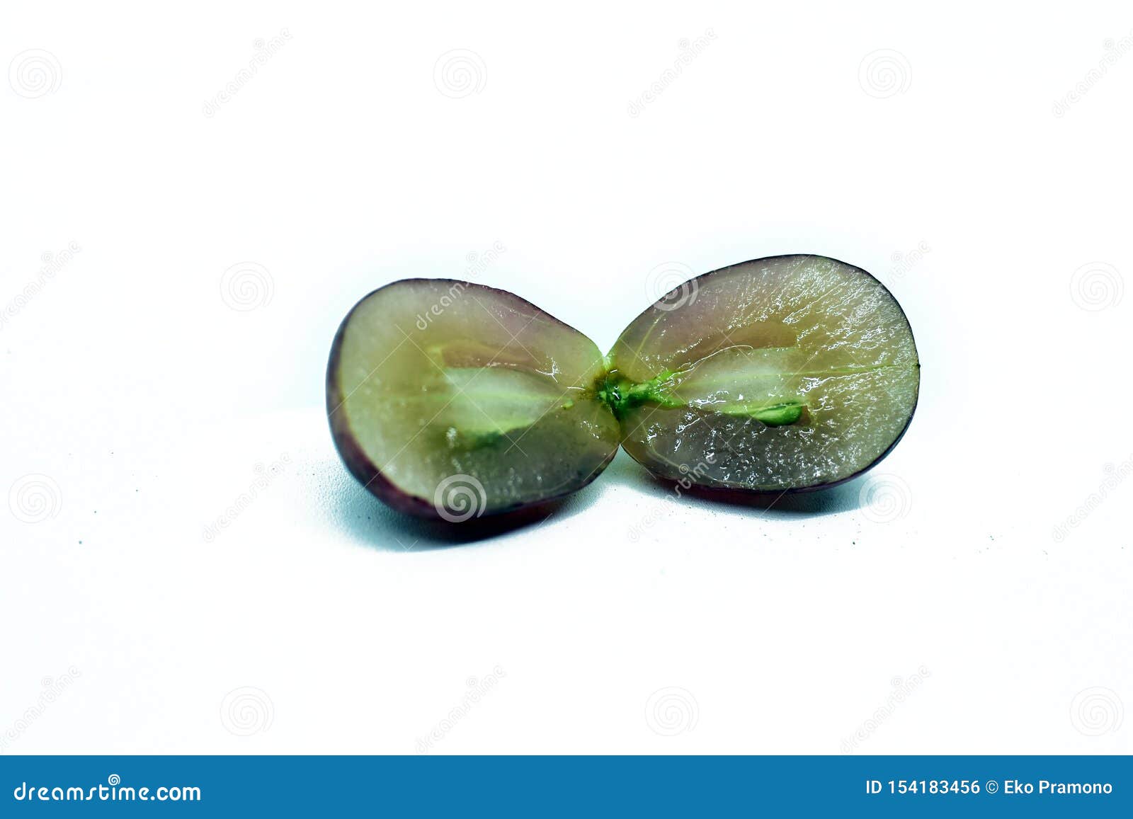 Fresh Pieces of Grapes Isolated on White Background Stock Photo - Image ...