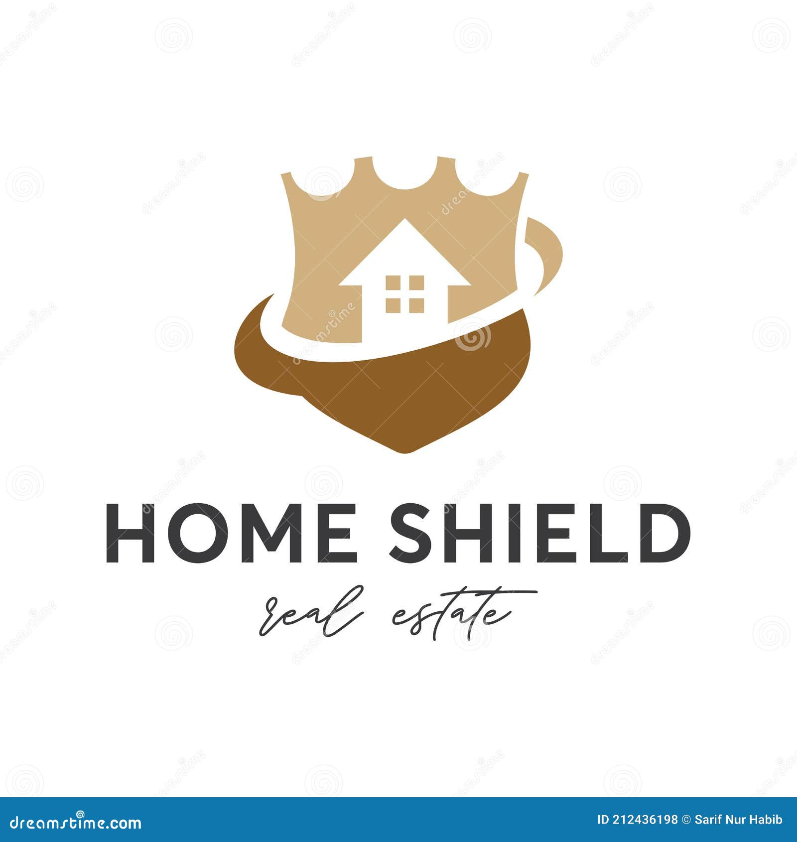 Home Shield Logo Design Template Stock Illustration - Illustration of ...