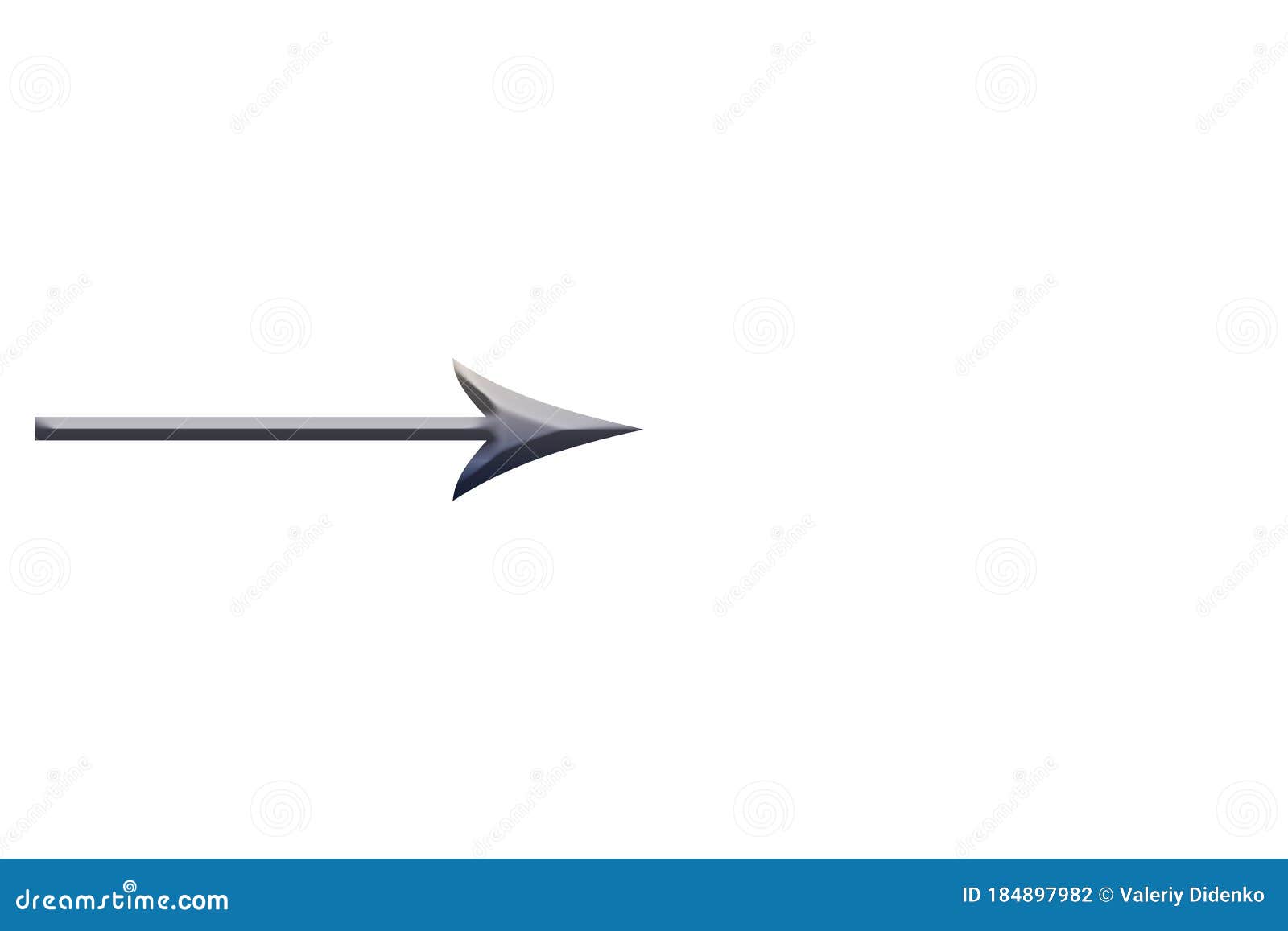 White Background with a Pointer Arrow Stock Illustration - Illustration ...