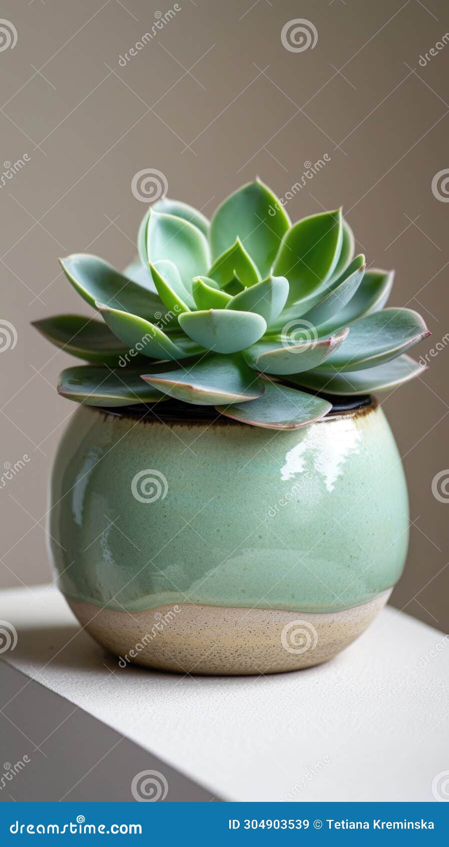 A White Background with a Minimalist Composition of an Echeveria ...