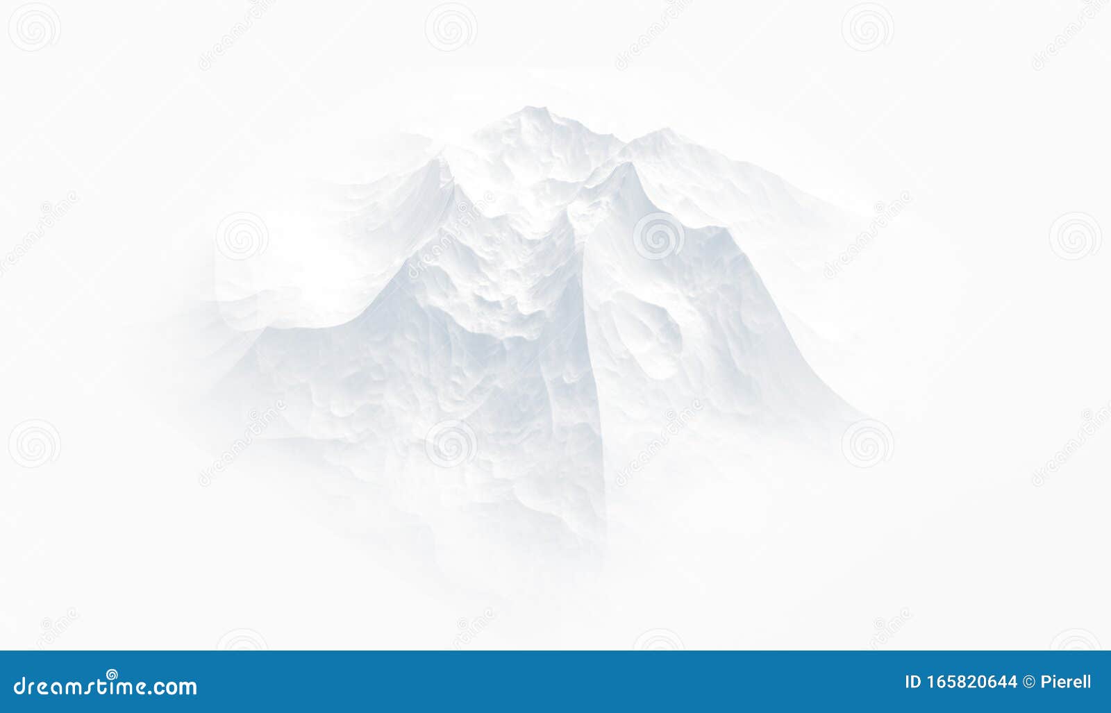 White Background with Mountains. 3d Illustration, 3d Rendering Stock ...