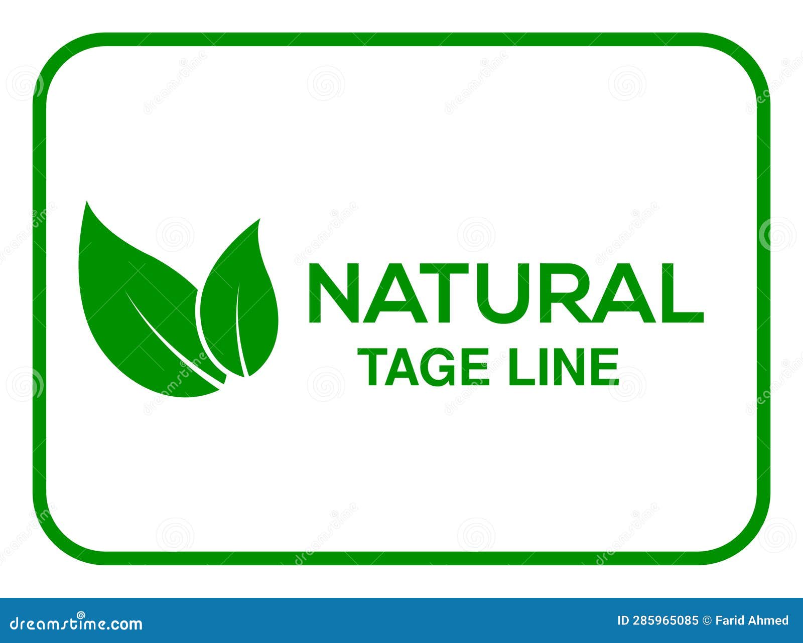 White Background Natural Tage Line Logo, Natural Tage Line Vector Logo ...