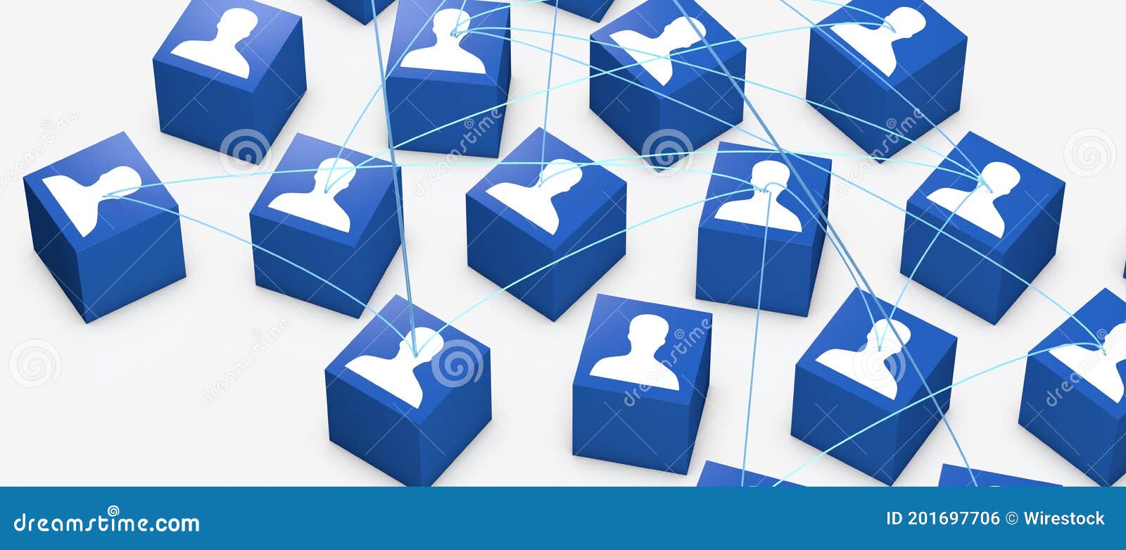 White Background with the Network Communication Concept Stock Photo ...