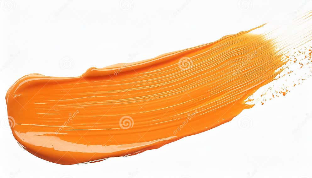 White Background with Orange Paint Smears Stock Image - Image of ...